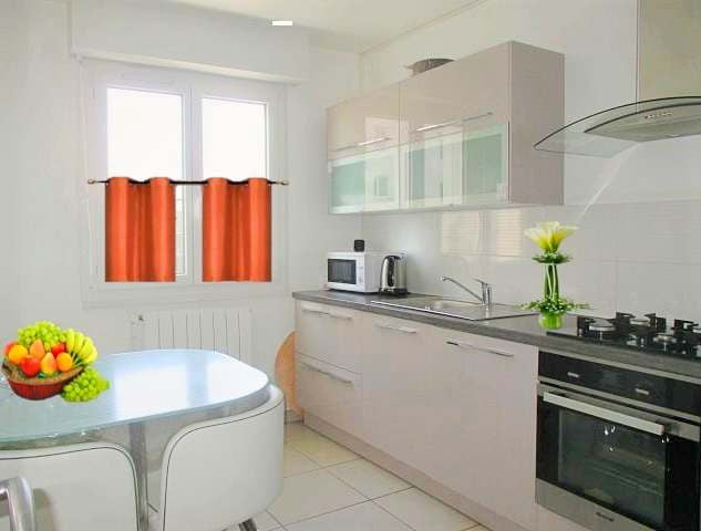 SAMIMPORT-2011 Orange Grommet Blackout Kitchen Curtains, 30 x 36 in ...