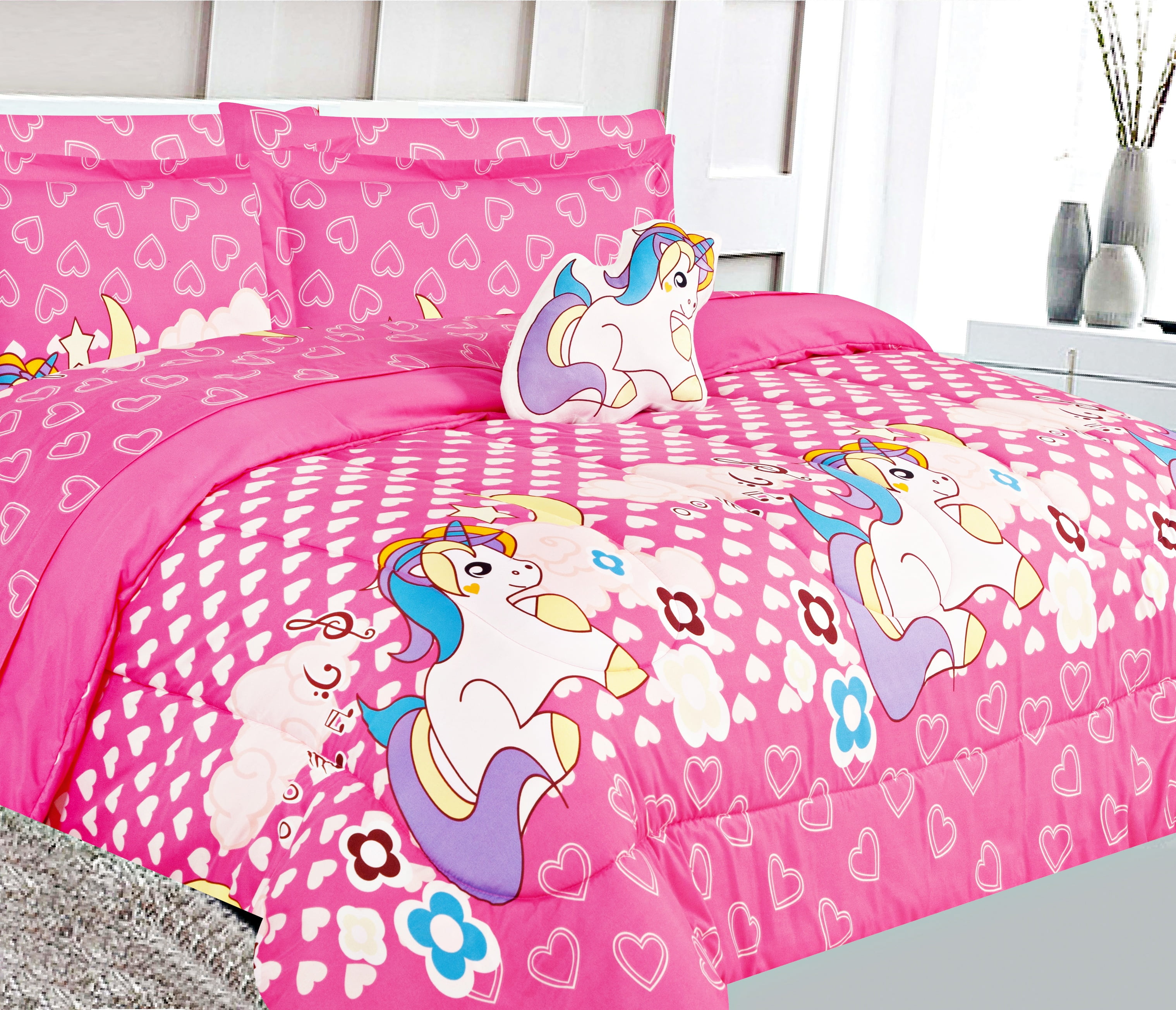 SAMIMPORT-2011 Plaid 8 Pieces Comforter Sets, with Sham Flat Sheet ...