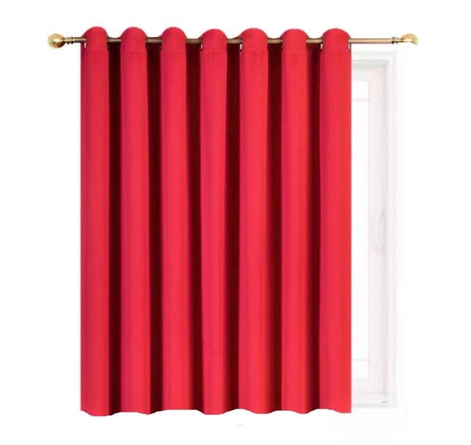 SAMIMPORT-2011 Red Thermal Insulated Blackout Curtains, 100” x 84 ...