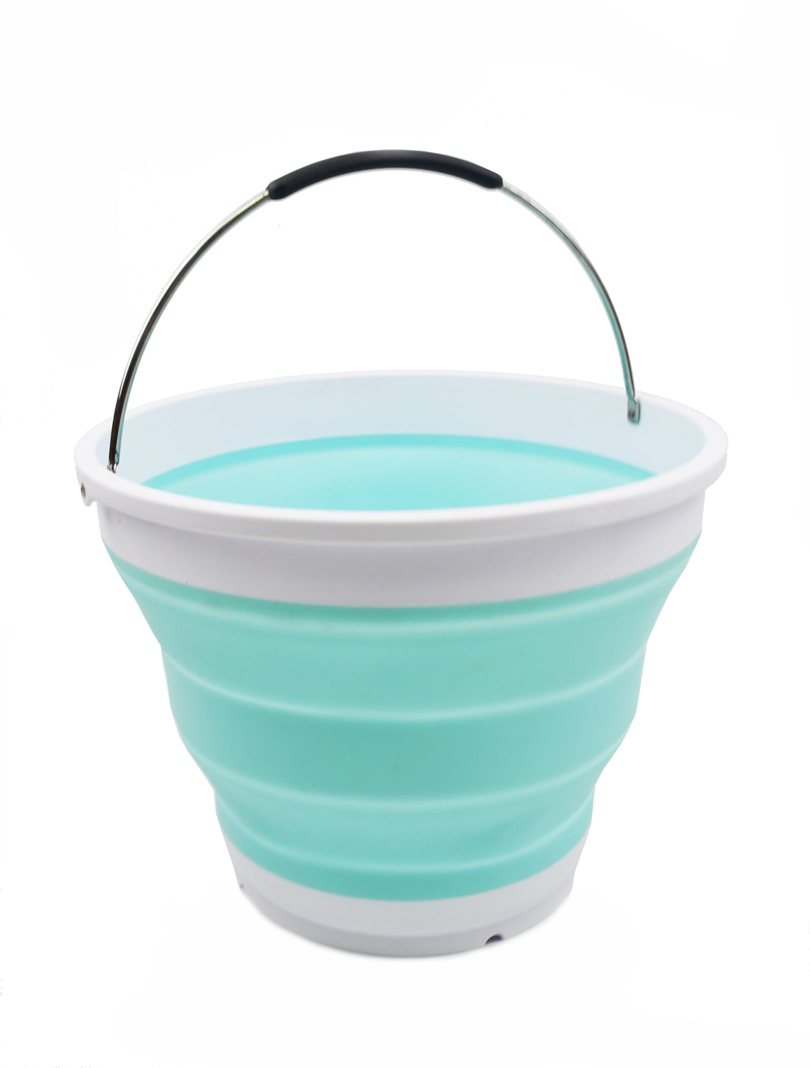 SAMMART 10L/2.6 Gallon Collapsible Plastic Bucket - Foldable Round Tub ...