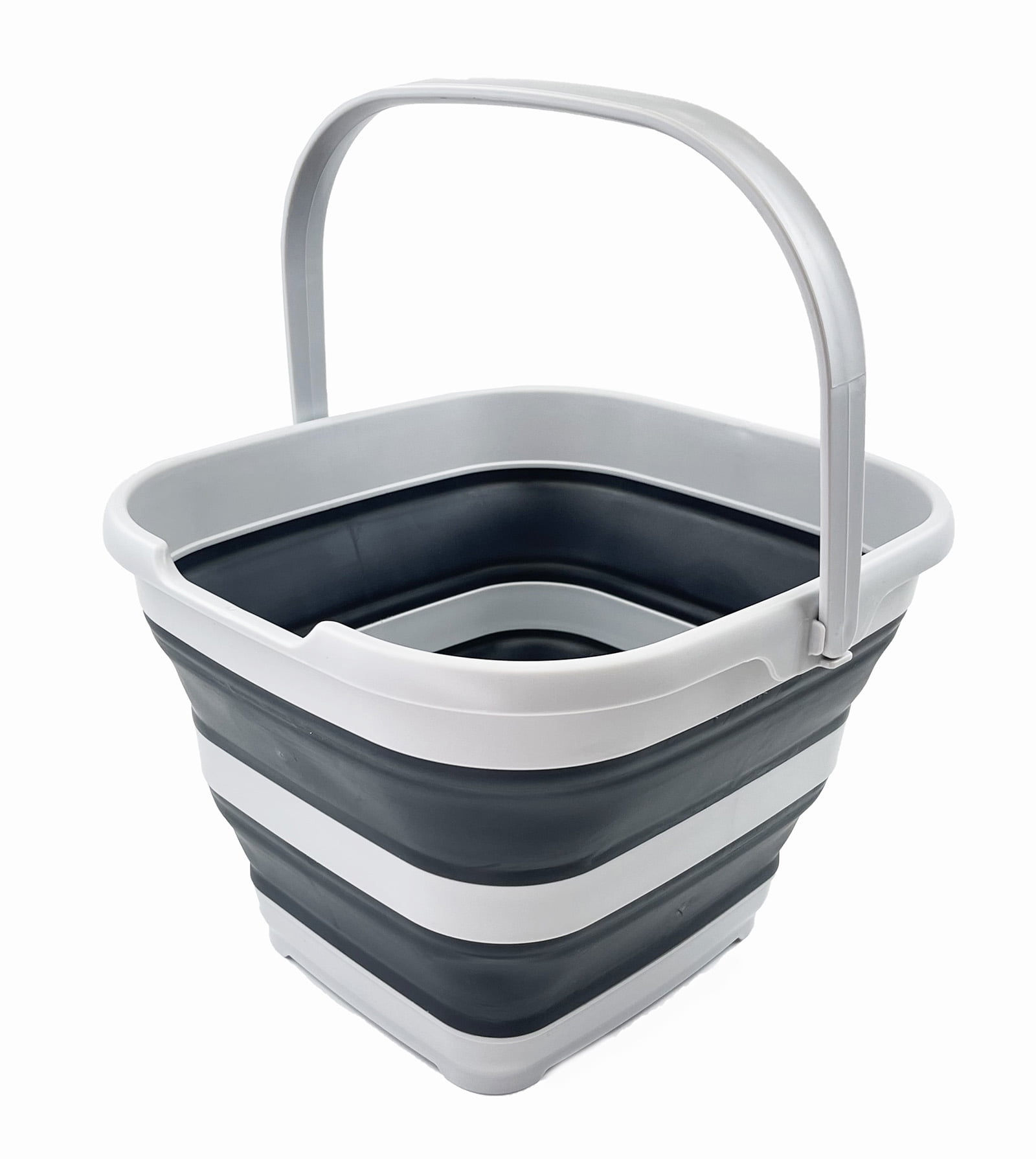 SAMMART 10L (2.6 Gallon) Collapsible Rectangular Handy Basket/Bucket ...