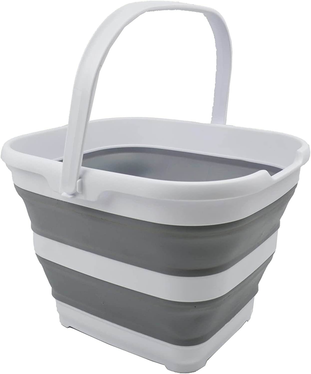 SAMMART 10L (2.6 Gallon) Collapsible Rectangular Handy Basket / Bucket ...