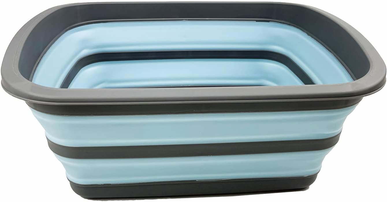 SAMMART 10L (2.6 Gallon) Collapsible Tub-Foldable Dish Tub-Portable ...