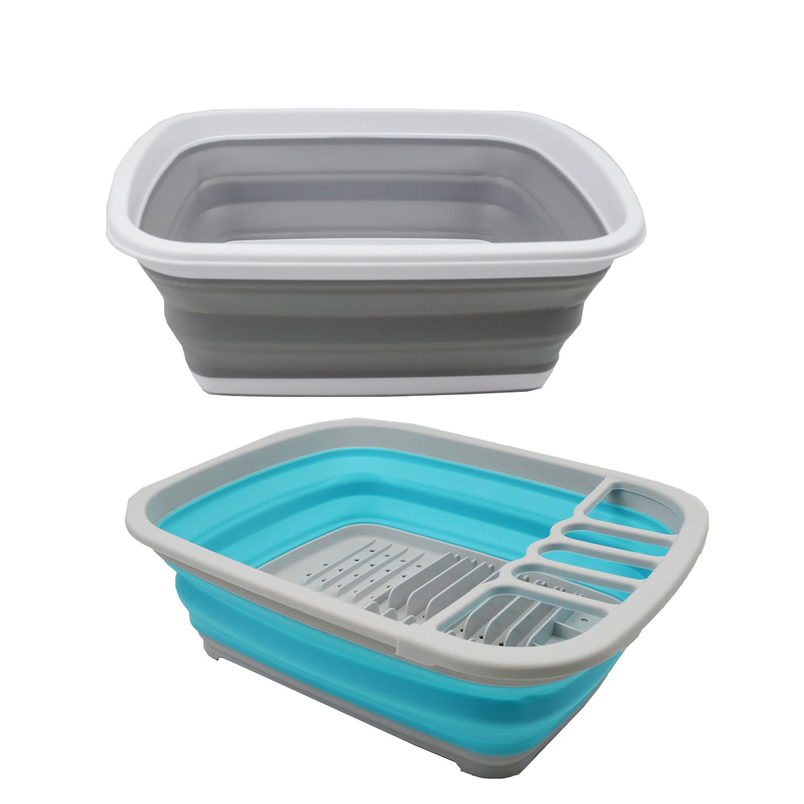 SAMMART 10L (2.6 Gallons) Collapsible Tub & 8L (2.11Gallons ...