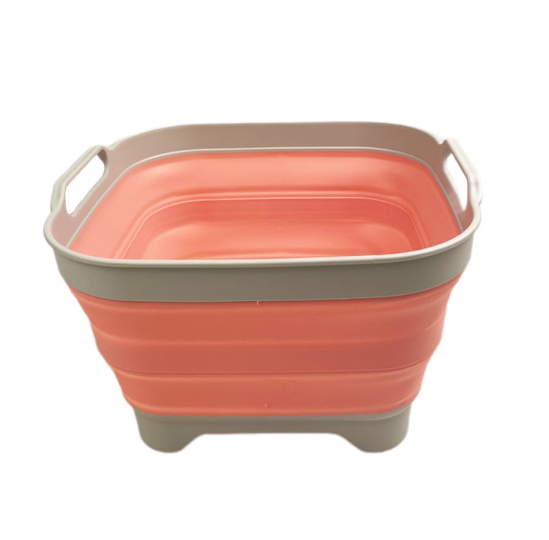 SAMMART 10L (2.64 Gallon) Collapsible Dishpan with Draining Plug ...