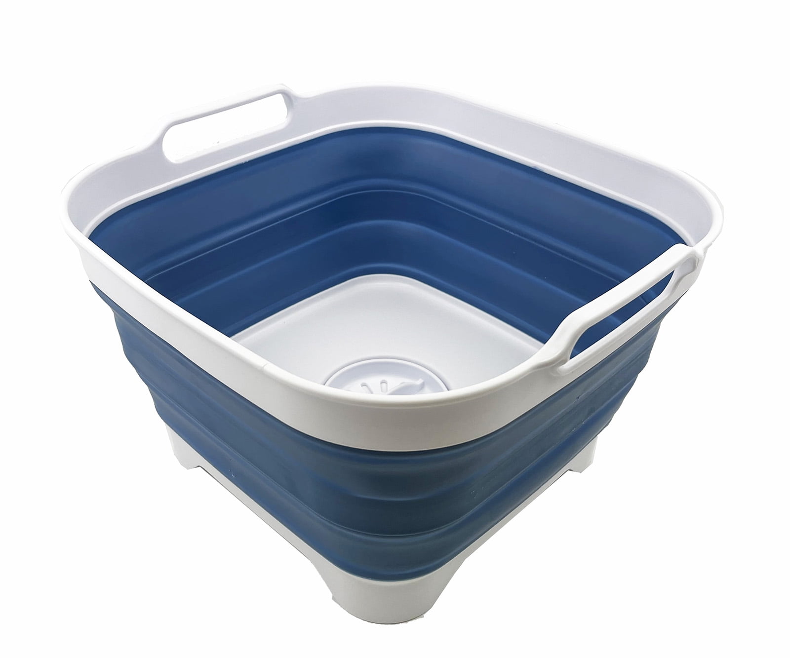 SAMMART 10L (2.64 Gallon) Collapsible Dishpan with Draining Plug ...