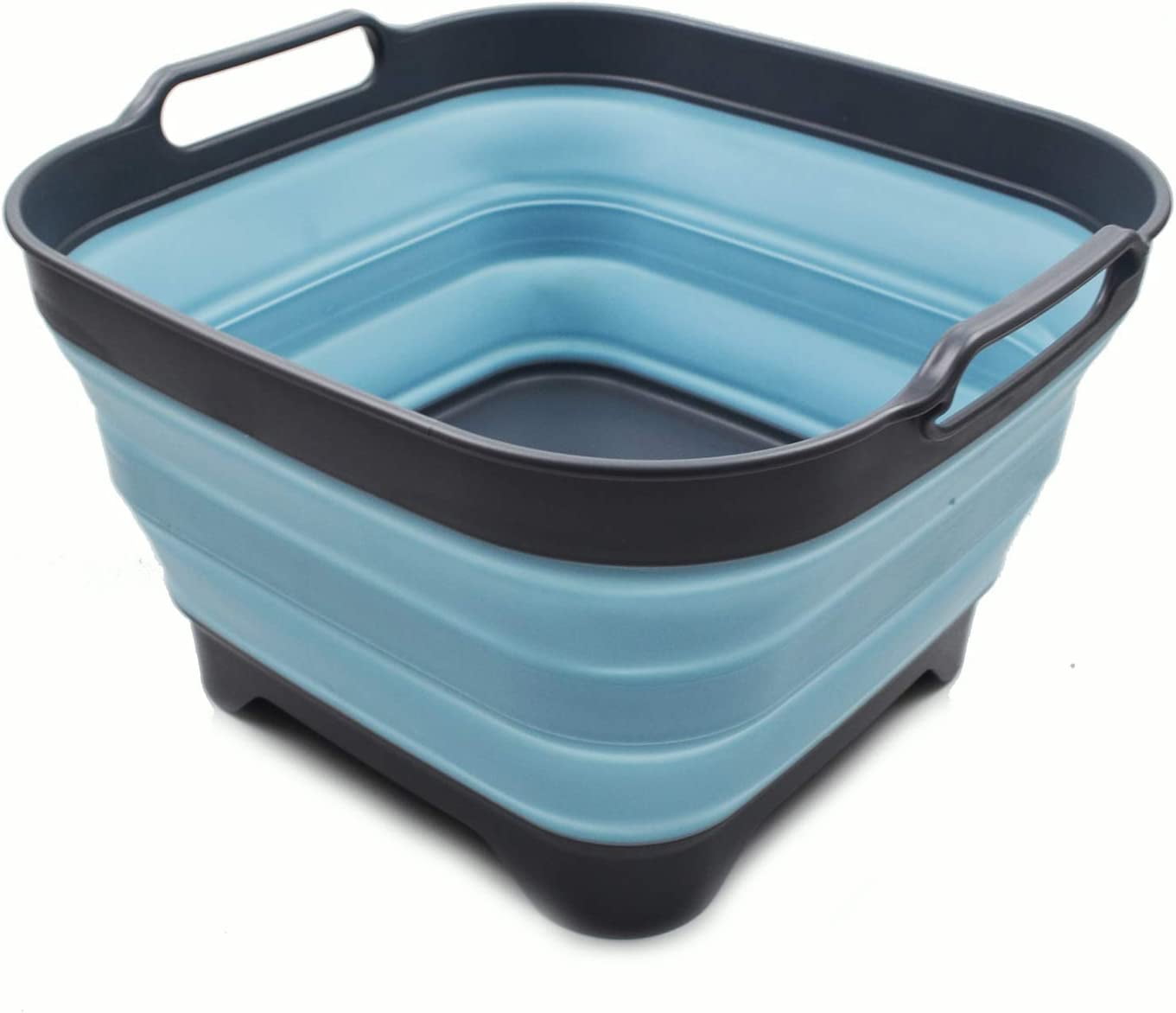 SAMMART 10L (2.64 Gallon) Collapsible Dishpan with Draining Plug ...