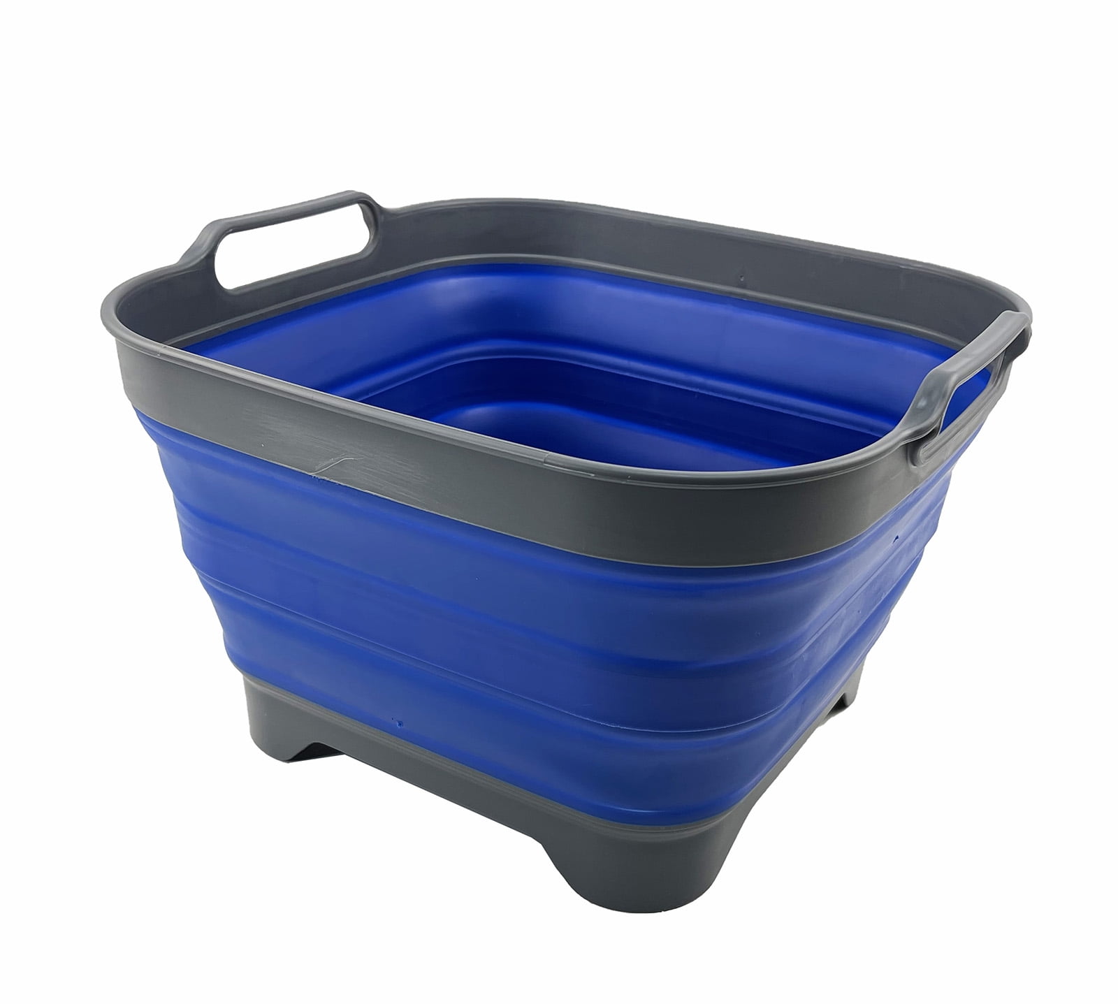 SAMMART 10L (2.64 Gallon) Collapsible Dishpan with Draining Plug ...