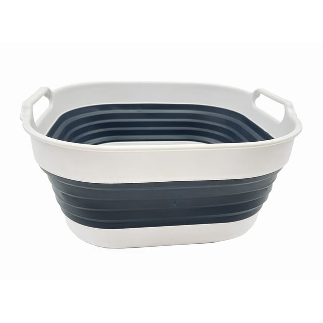 SAMMART 10L (2.64 Gallon) Collapsible Dishpan - Foldable Washing Basin ...