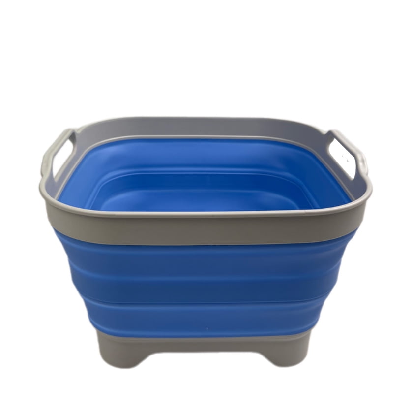 Collapsible Washing Up Bowl SAMMART 10L 2.64 Gallon Collapsible Dishpan ...