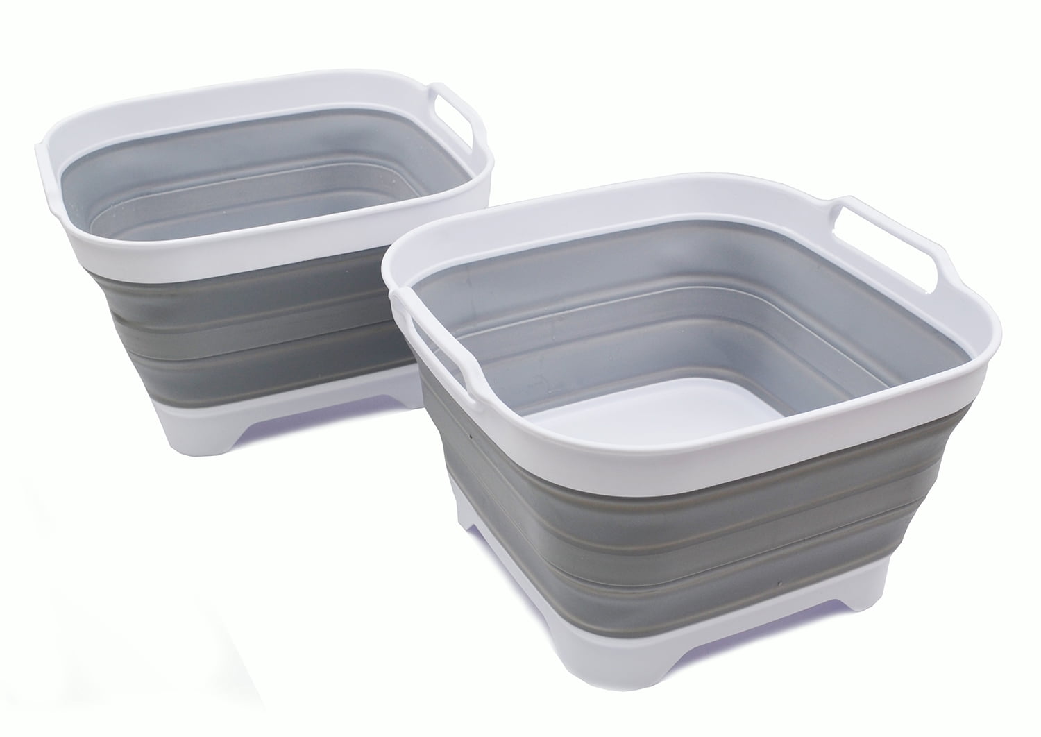 SAMMART 10L (2.64 gallon) Collapsible Dishpan with Draining Plug ...
