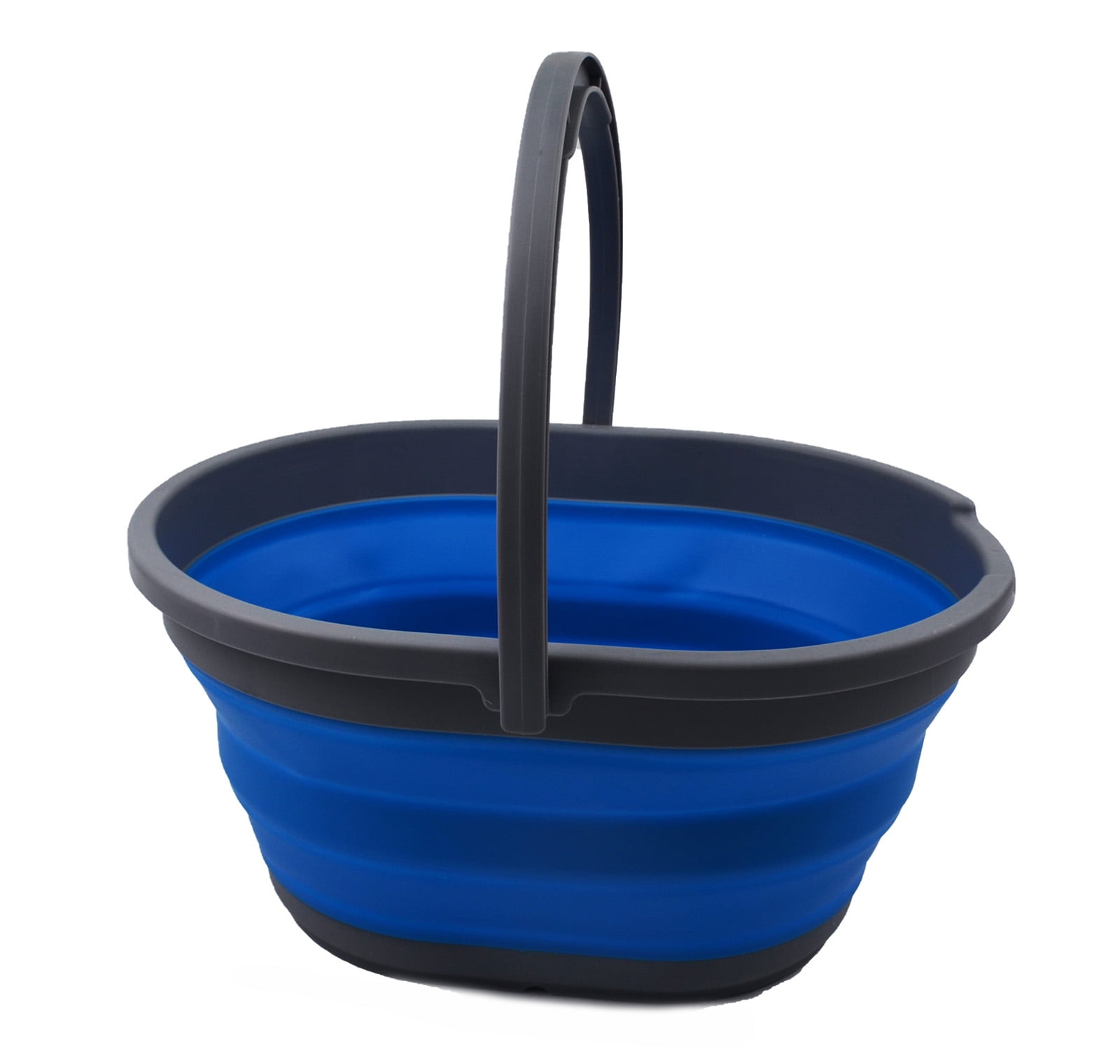 SAMMART 11L (2.9 Gallon) Collapsible Basket with Handle - Portable ...