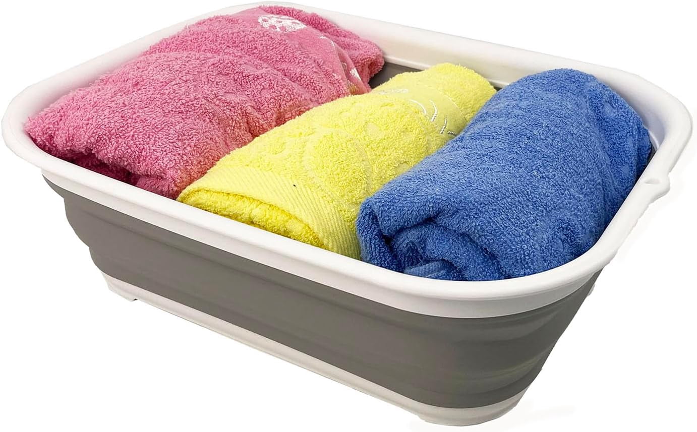 SAMMART 12L (3.17 Gallon) Collapsible Tub - Foldable Dish Tub ...