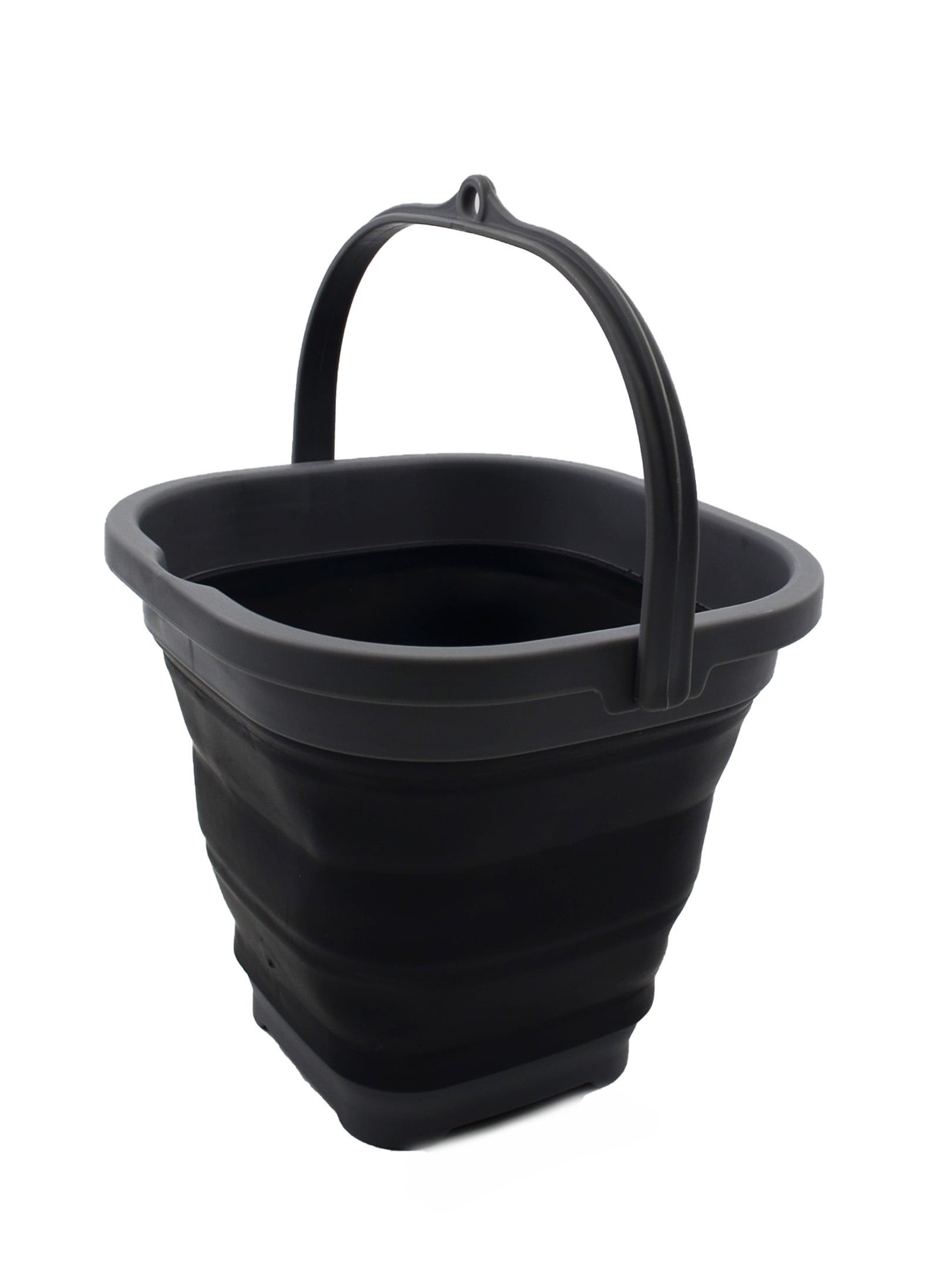 SAMMART 2.6L (0.68 Gallon) Super Mini Sqare Collapsible Plastic Bucket ...