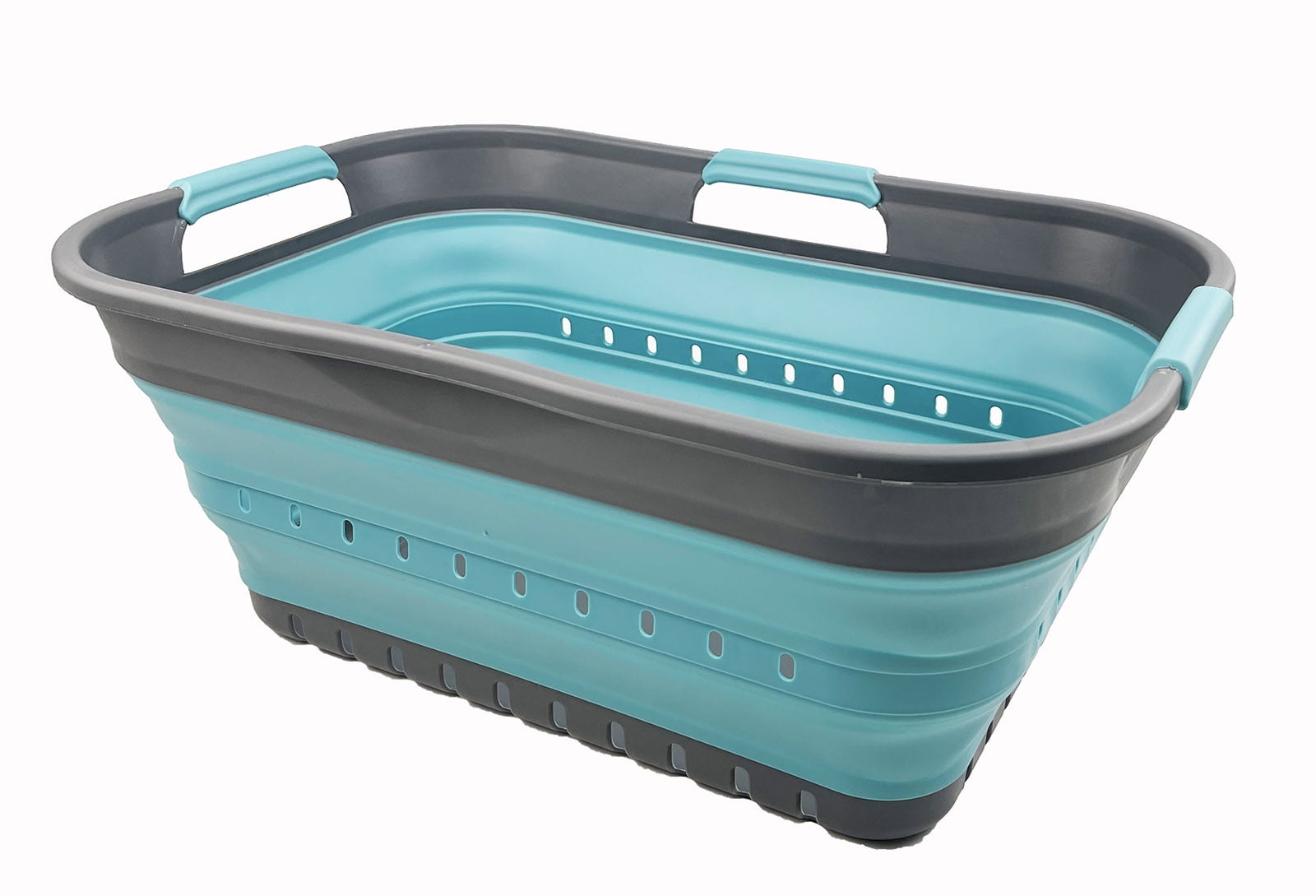 SAMMART 21L (5.5 gallon) Super Mini Collapsible 3 Handled Plastic ...