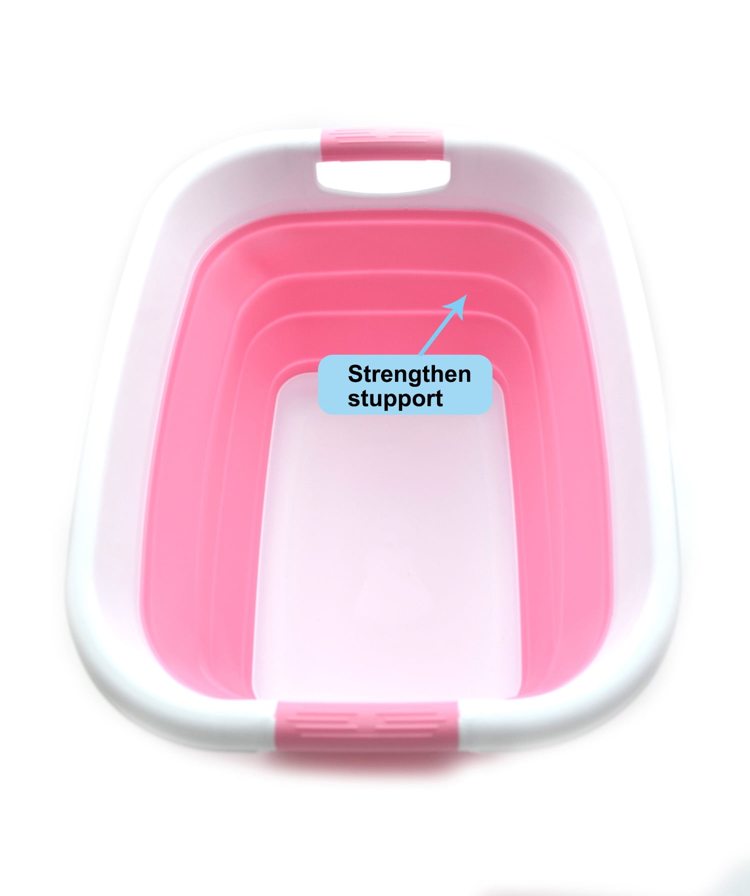 SAMMART 25L Collapsible Plastic Bucket - Foldable Laundry Basket/Tub ...