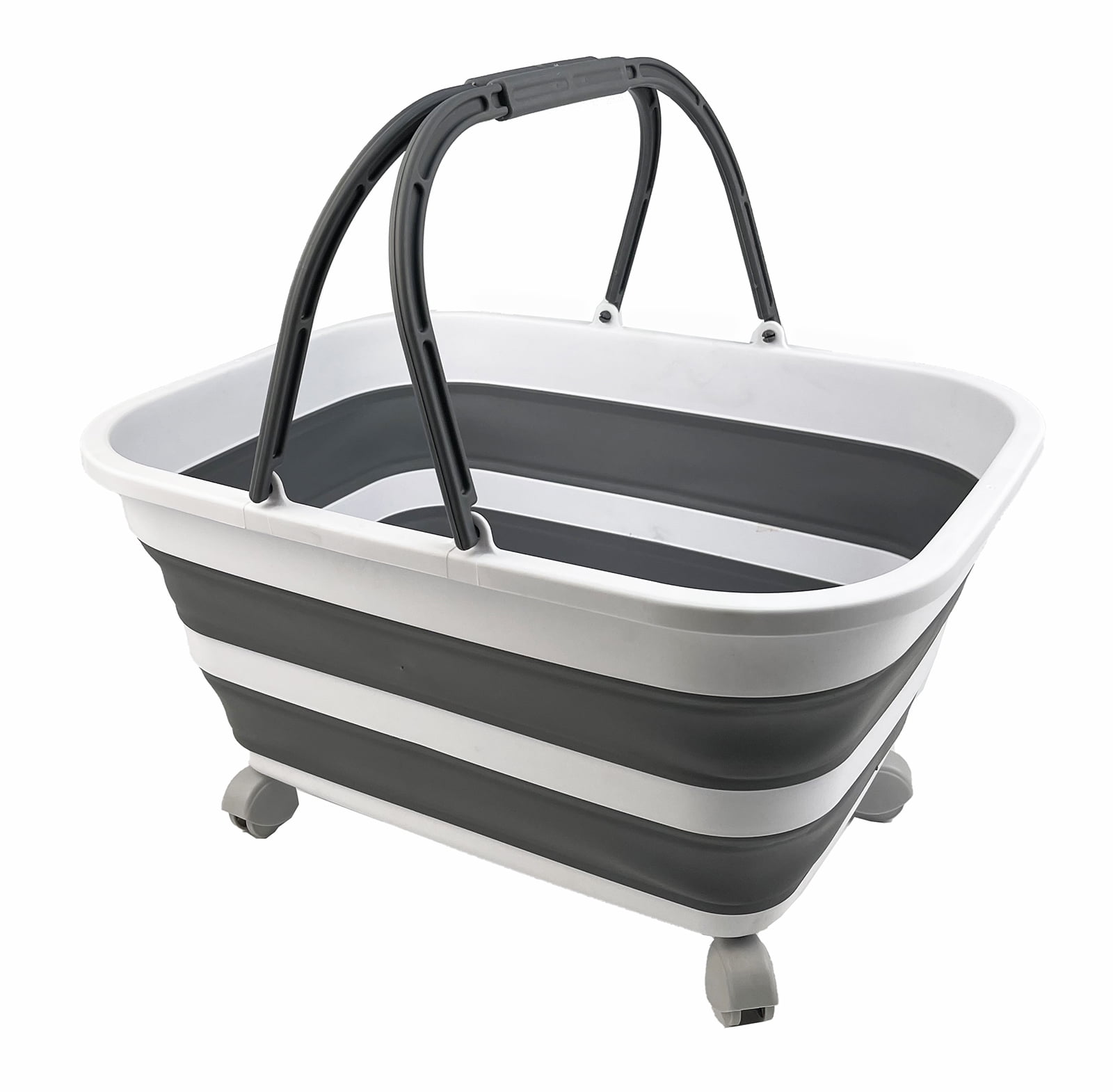 SAMMART 26L (6.8 Gallons) Collapsible Plastic Laundry Basket with ...