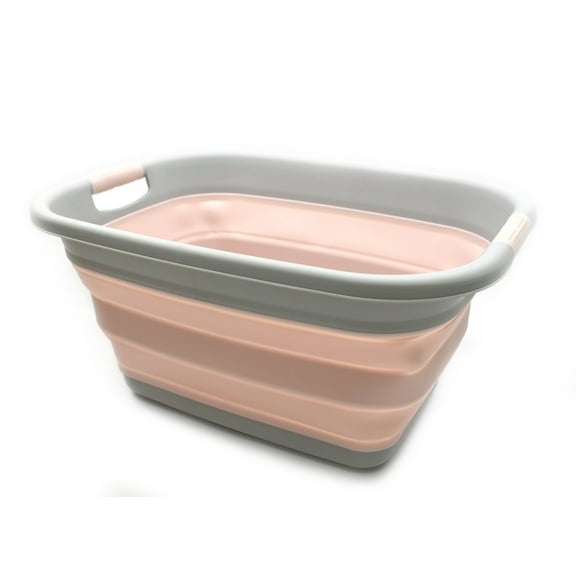 41L (10.8 gallon) Collapsible Plastic Laundry Basket-Foldable Pop Up ...