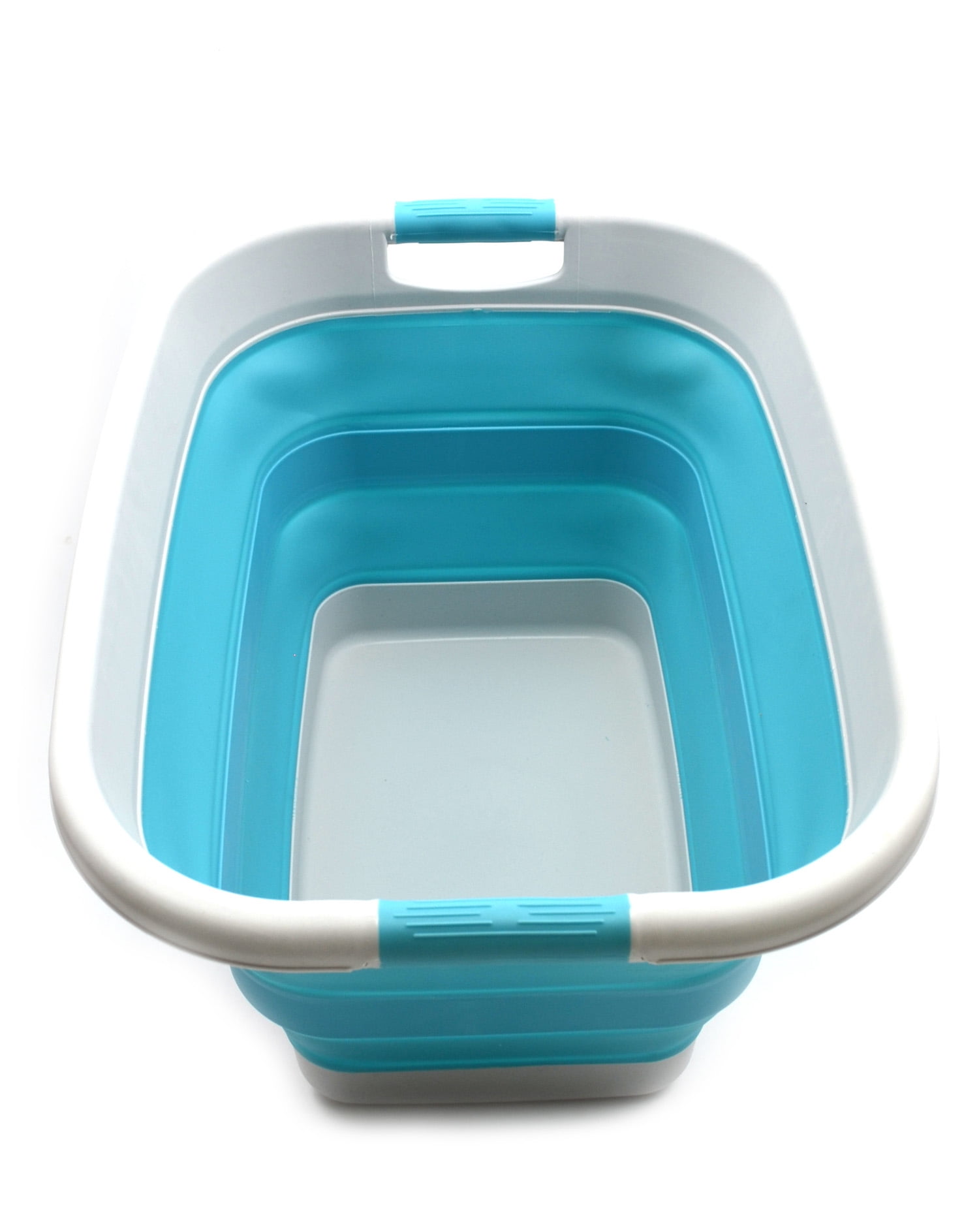 SAMMART 37L (9.77 Gallon) Collapsible Plastic Laundry Basket - Foldable ...