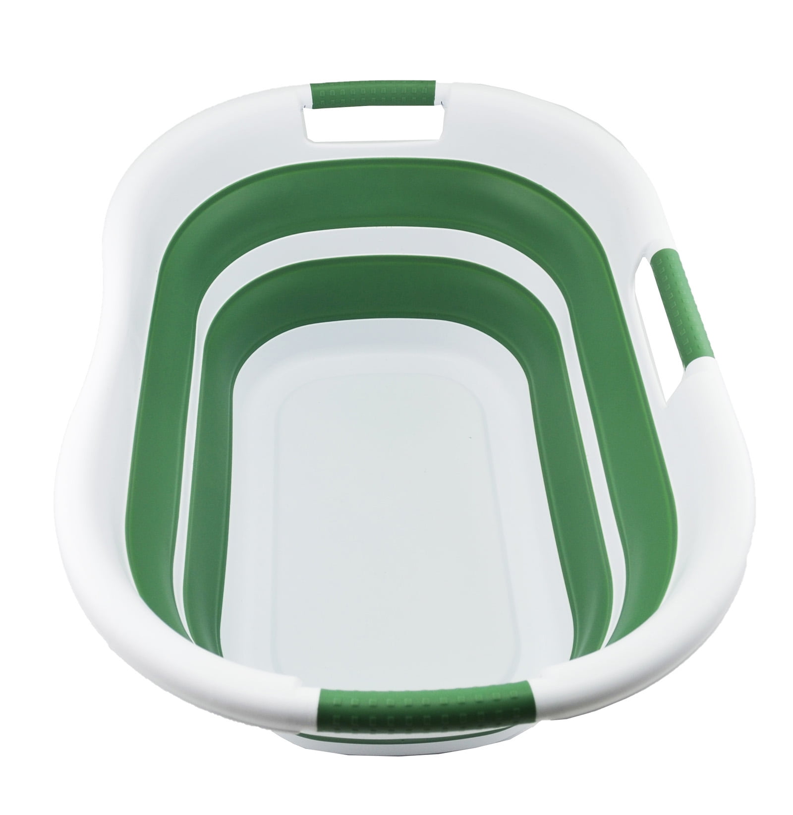 SAMMART 40L (10.5 gallon) Collapsible Plastic Laundry Basket - Foldable Pop Up Storage Container ...