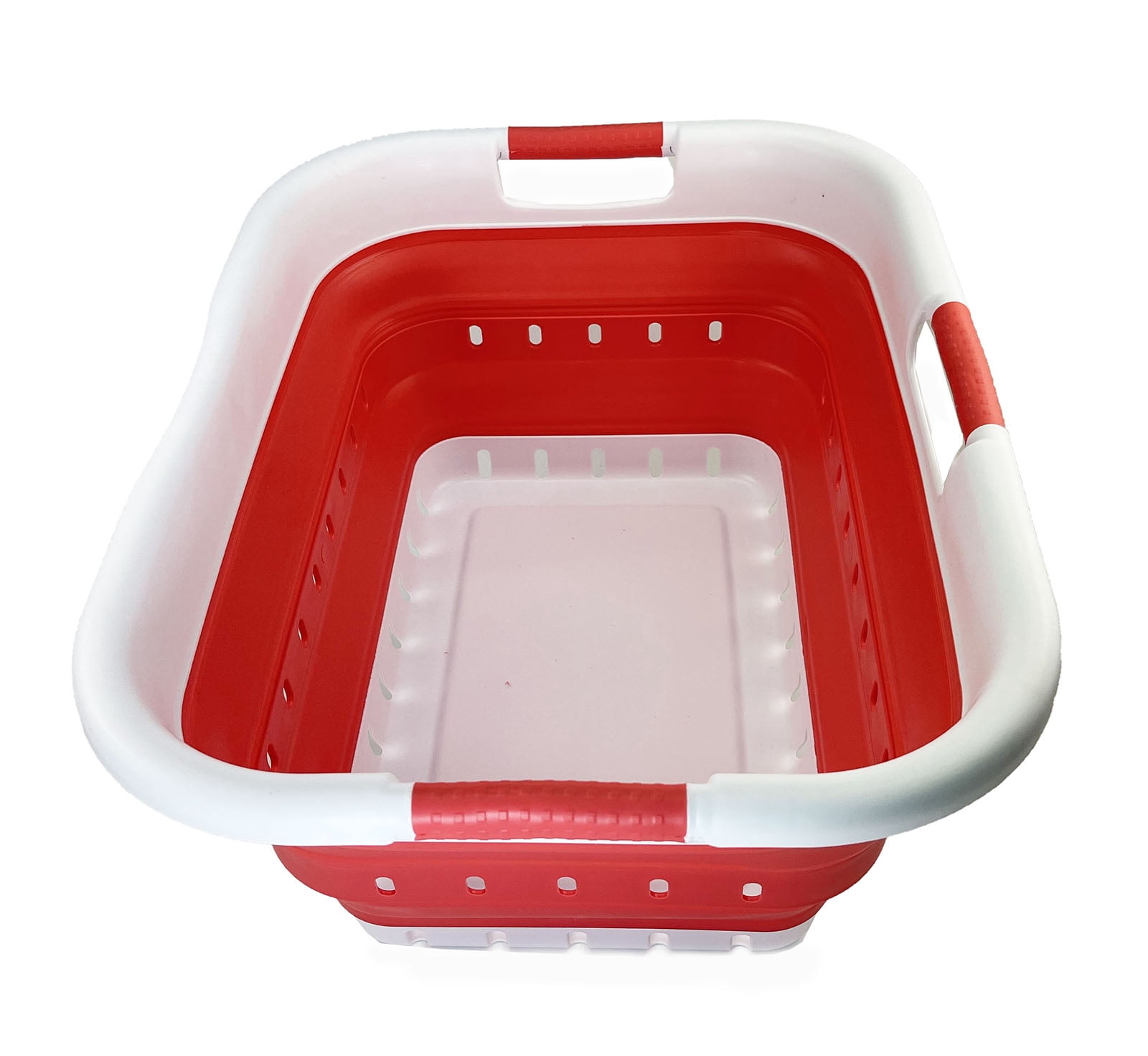 SAMMART 41L (10.8 Gallons) Collapsible 3 Handled Plastic Laundry Basket ...