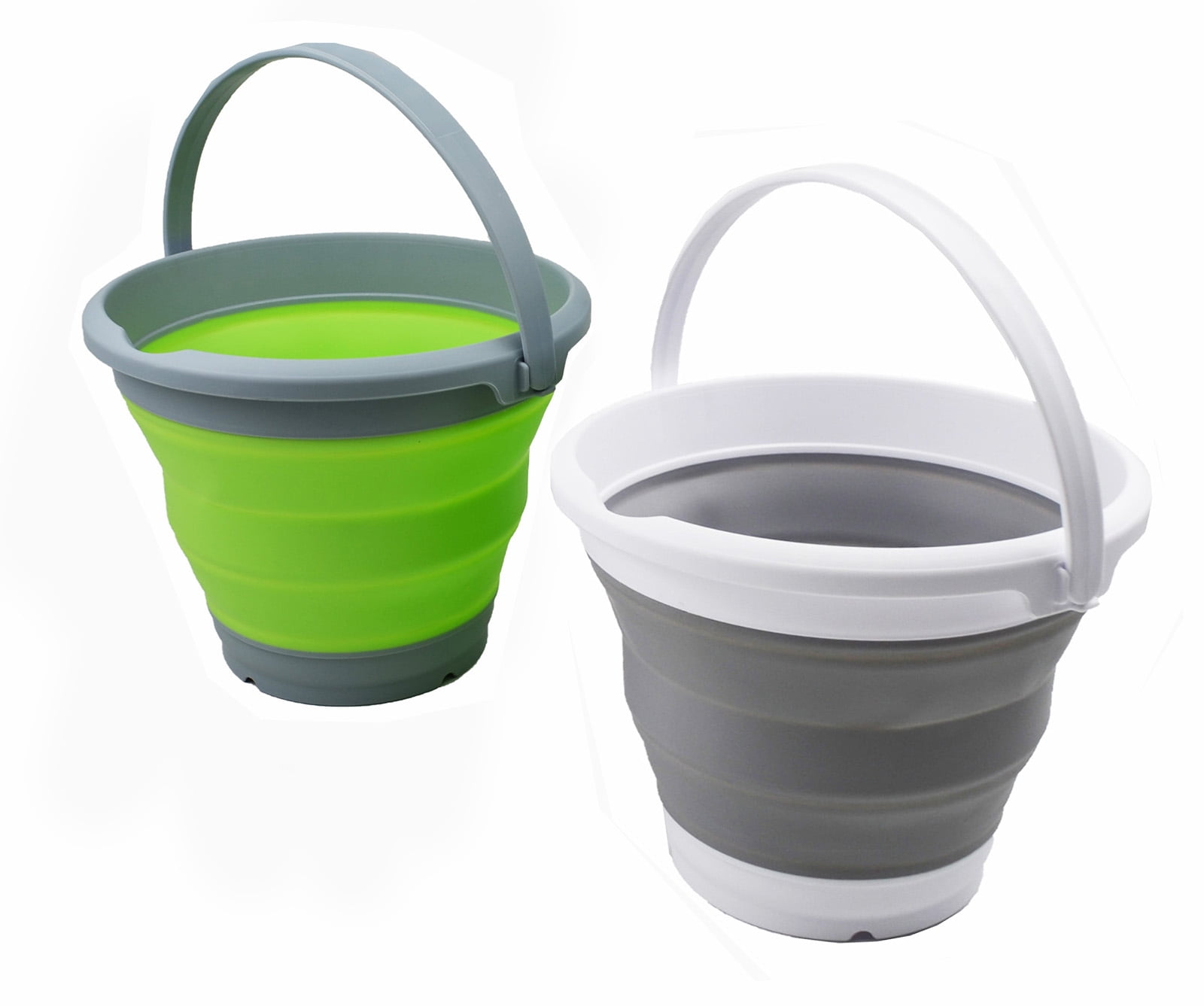 SAMMART 5.5L (1.4 Gallon) Collapsible Plastic Bucket - Foldable Round ...