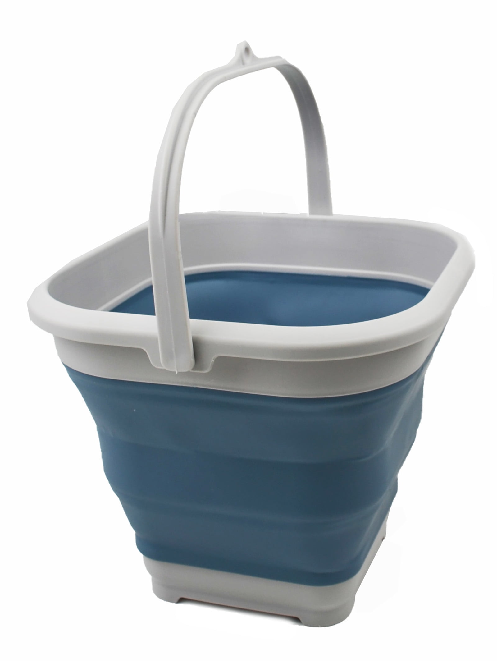 SAMMART 5.5L (1.4 Gallon) Collapsible Square Handy Bucket / Foldable ...