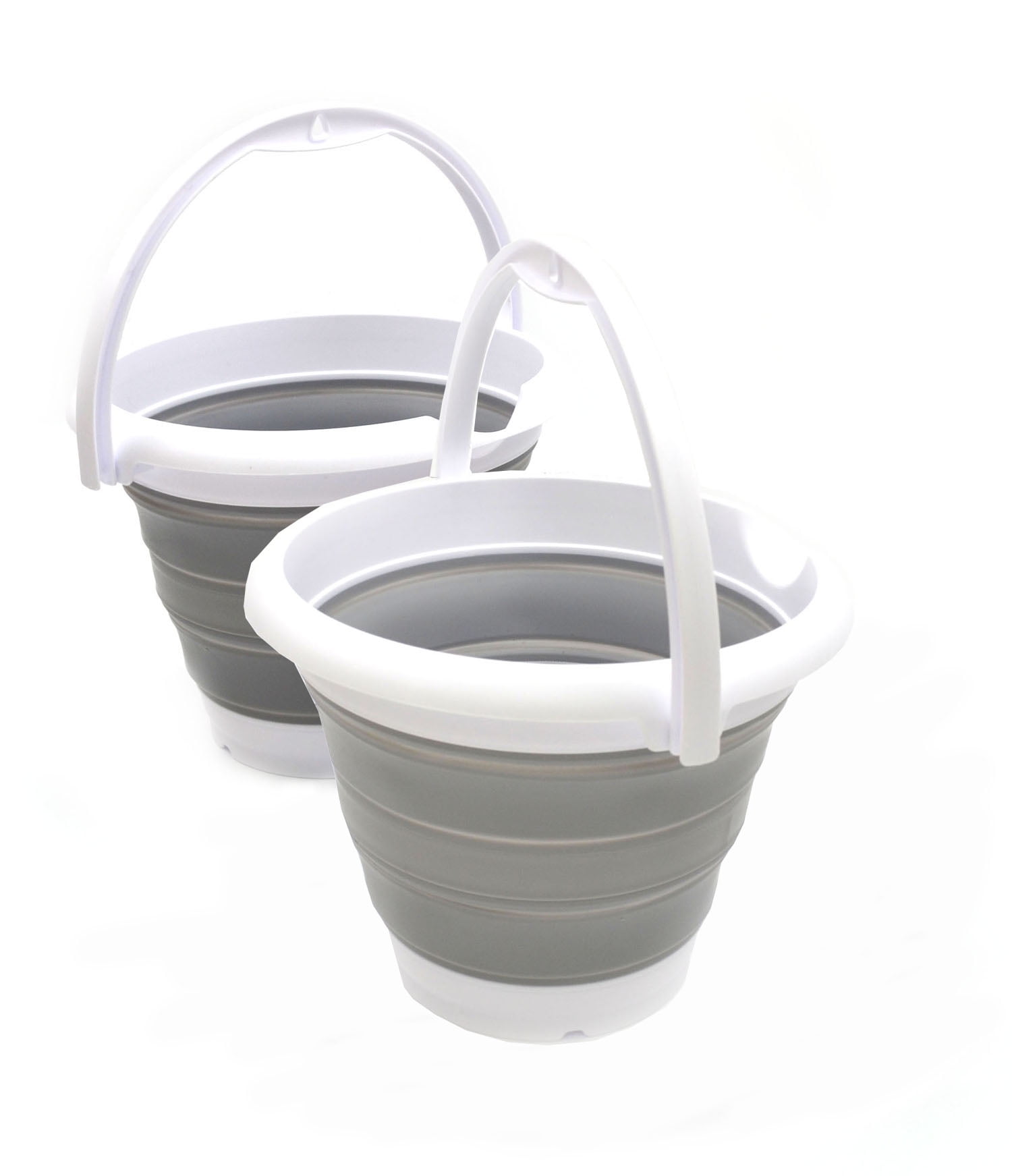 SAMMART 5L (1.32Gallon) Collapsible Fishing Bucket - Foldable Round Tub ...