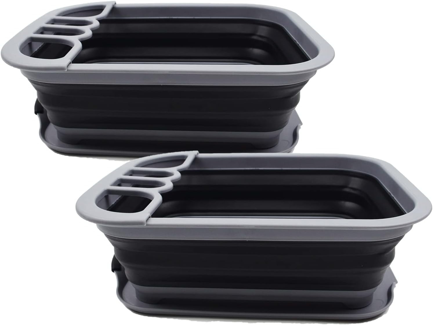 SAMMART 7.5L (2 Gallon) Collapsible Plastic Dish Drainer with Drainer ...