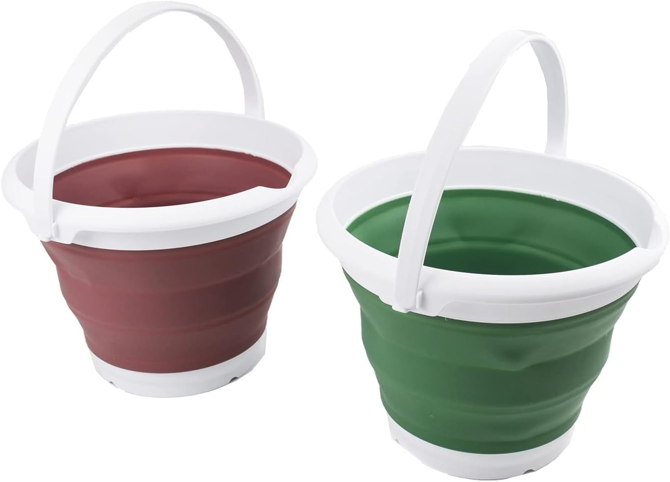 SAMMART 8.5L (2.2 Gallon) Collapsible Plastic Bucket - Foldable Round Tub - Portable Fishing ...