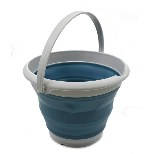SAMMART 8.5L (2.2 Gallon) Collapsible Plastic Bucket - Foldable Round ...