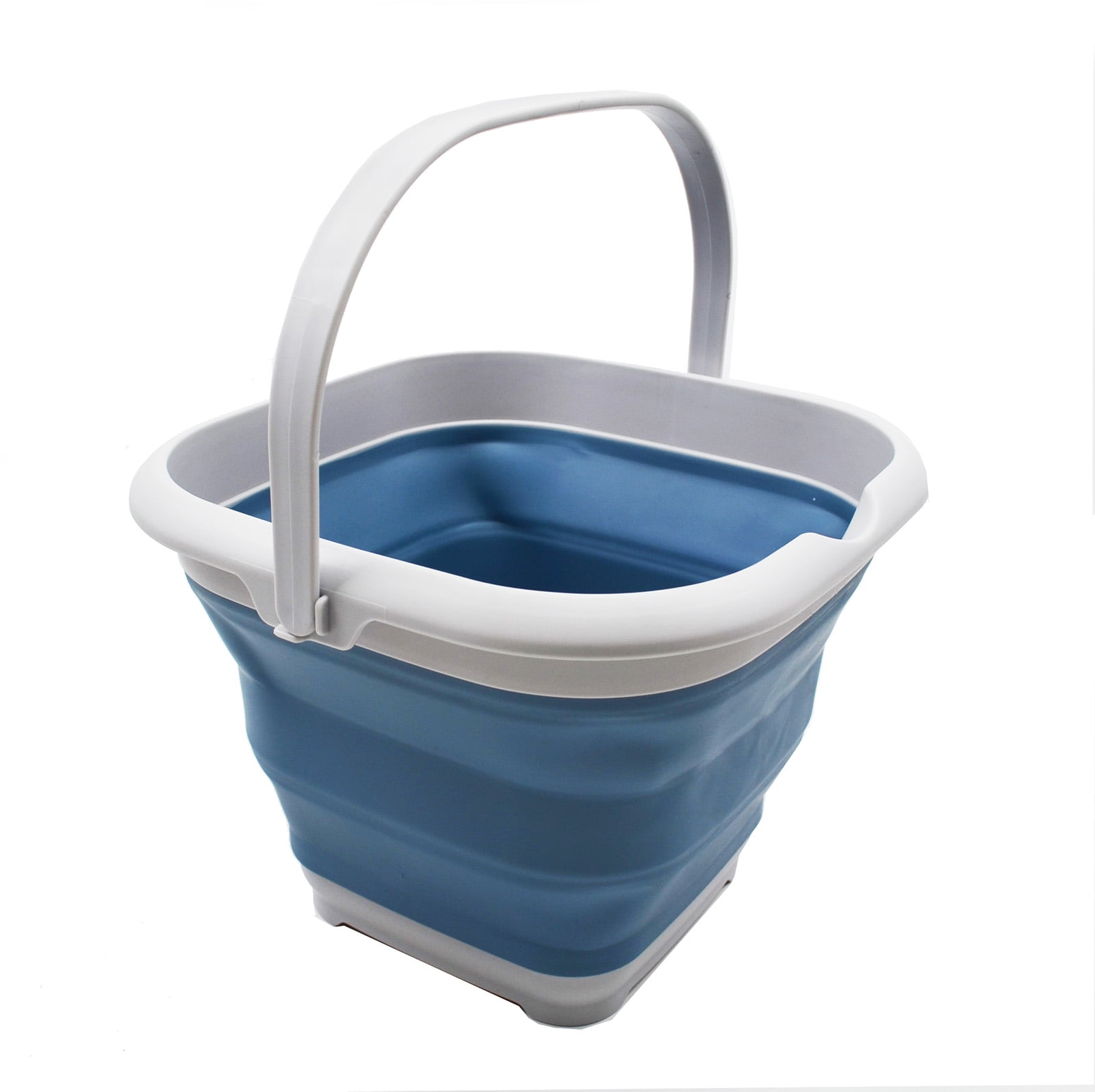 SAMMART 8.5L (2.2 Gallon) Collapsible Square Handy Bucket / Foldable ...