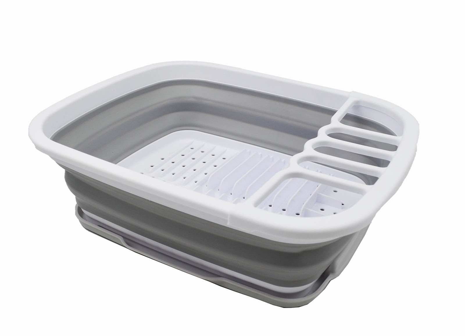 SAMMART 8L (2.11Gallons) Collapsible Dish Drainer with Drainer Board ...