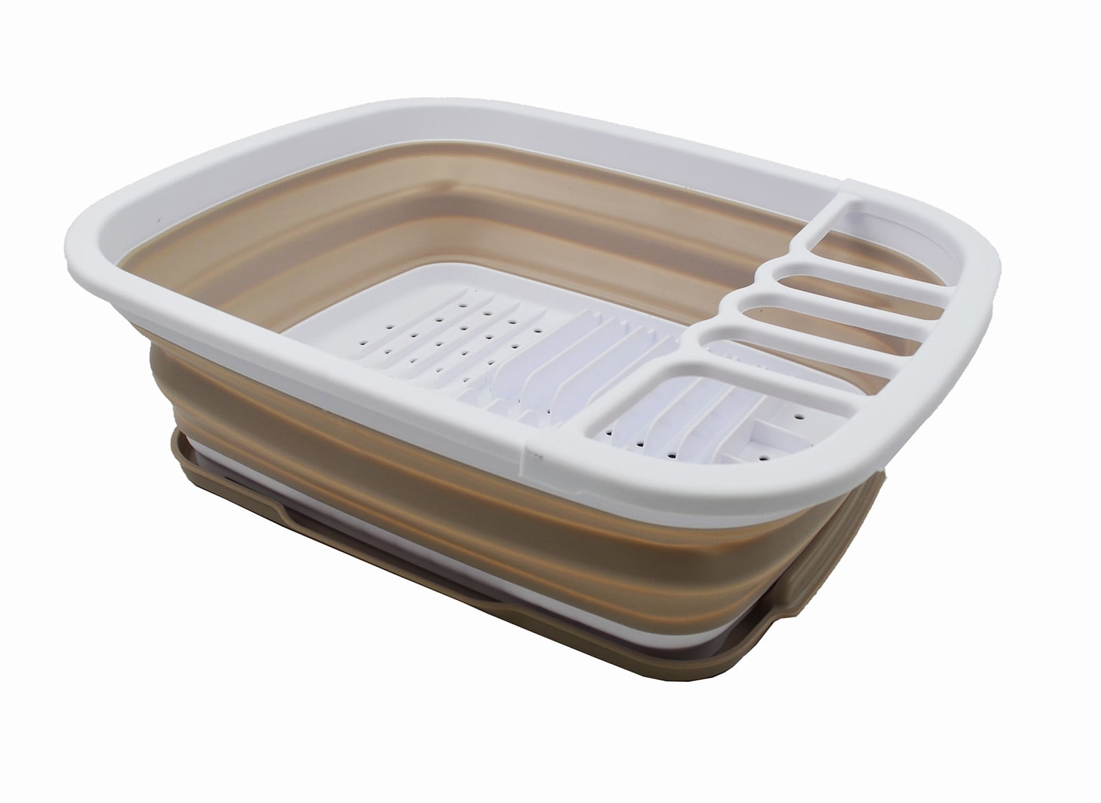 SAMMART 8L (2.11Gallons) Collapsible Dish Drainer with Drainer Board ...