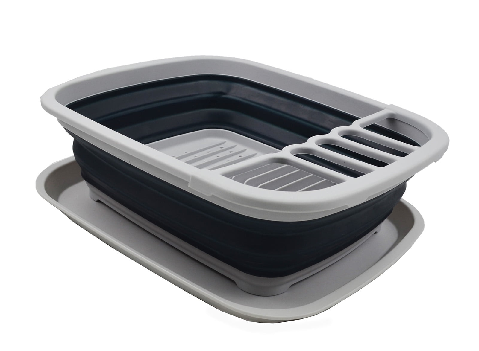 SAMMART 8L (2.11Gallons) Collapsible Dish Drainer with Drainer Board ...