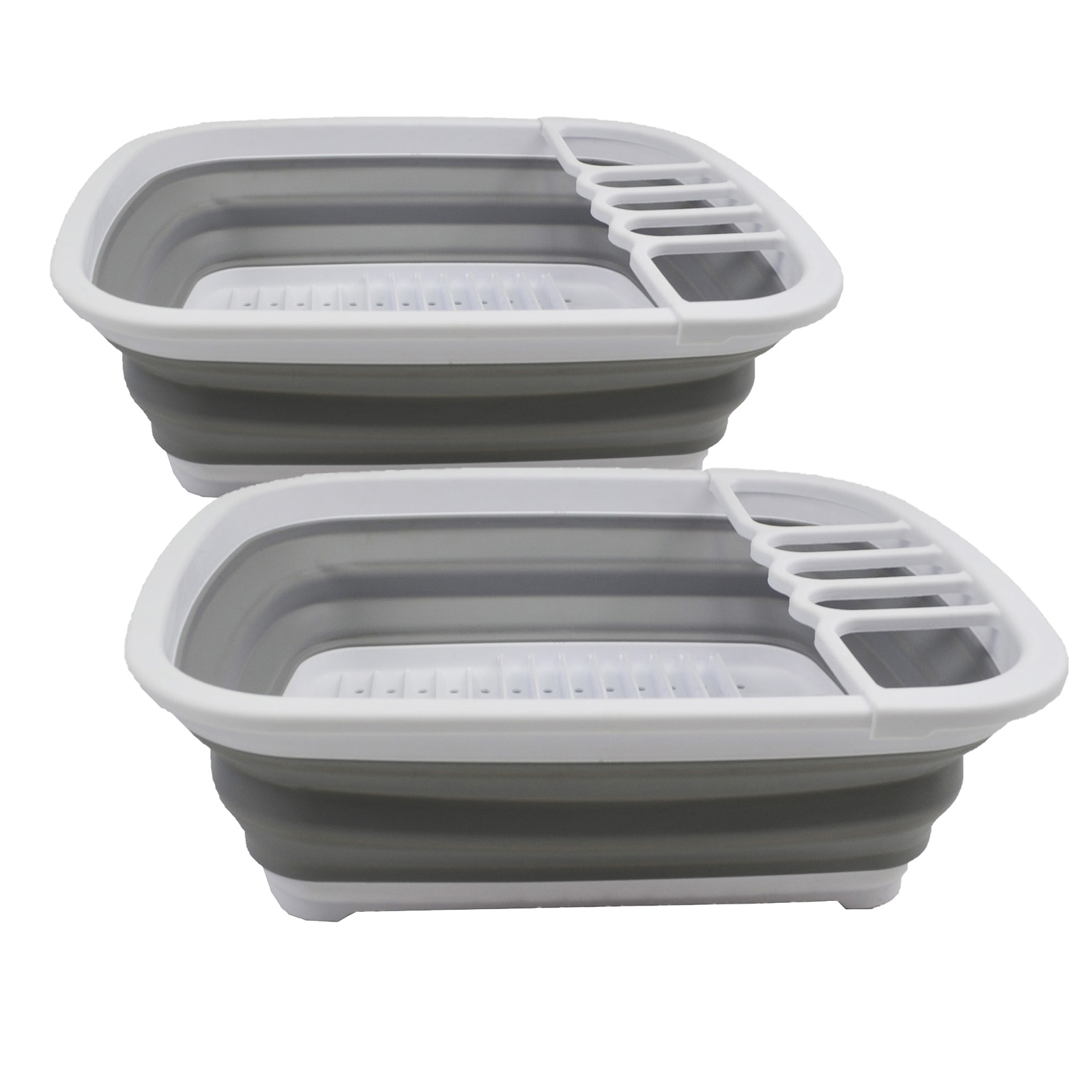 SAMMART 8L (2.11Gallons) Collapsible Plastic Dish Drainer - Foldable ...