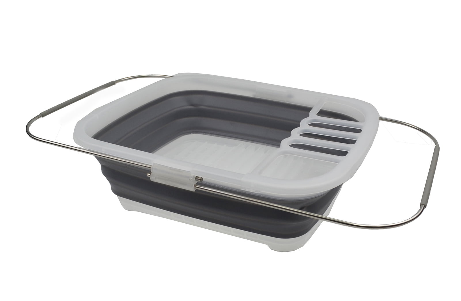 SAMMART 8L (2.11Gallons) Expandable Collapsible Dish Drainer - Foldable ...