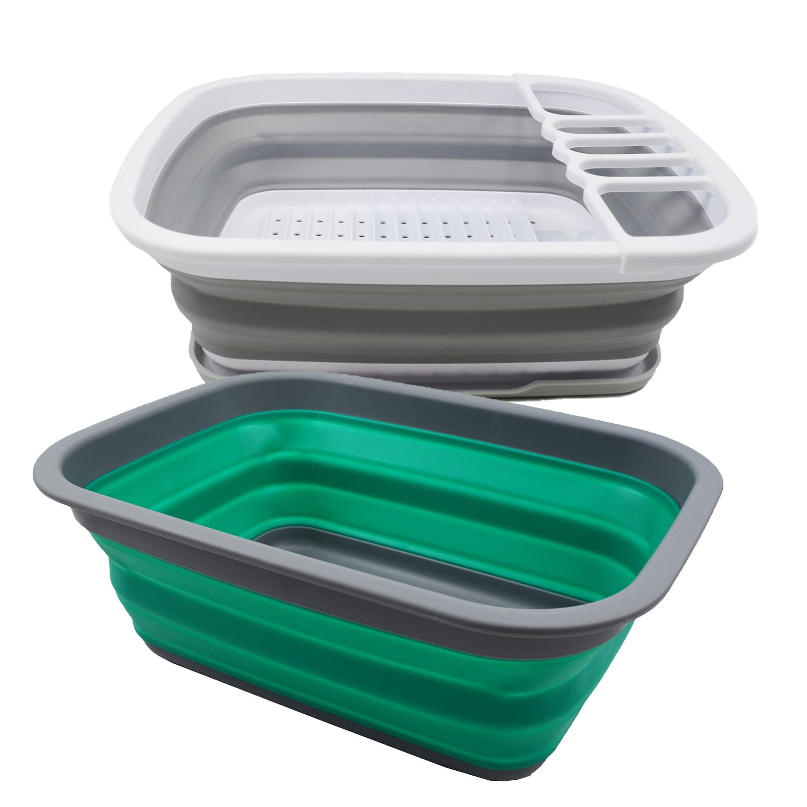 SAMMART 9.2L (2.37 Gallons) Collapsible Tub & 8L (2.11Gallons ...
