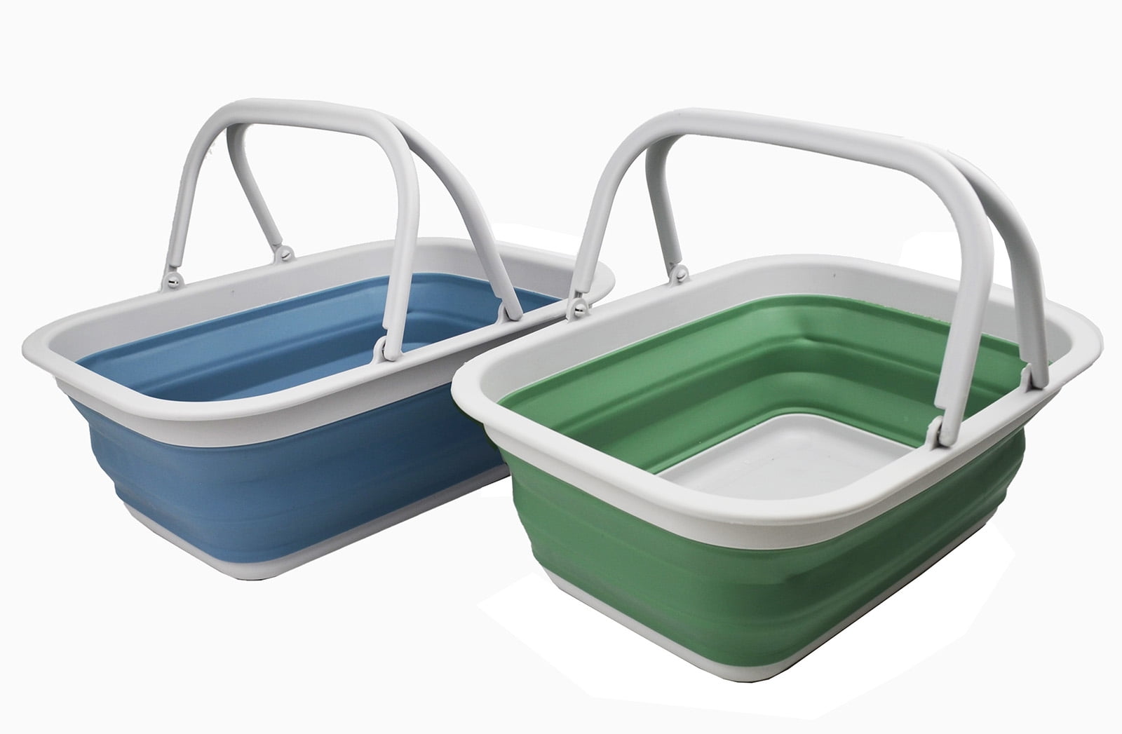 SAMMART 9.2L (2.37Gallon) Collapsible Tub with Handle - Portable ...