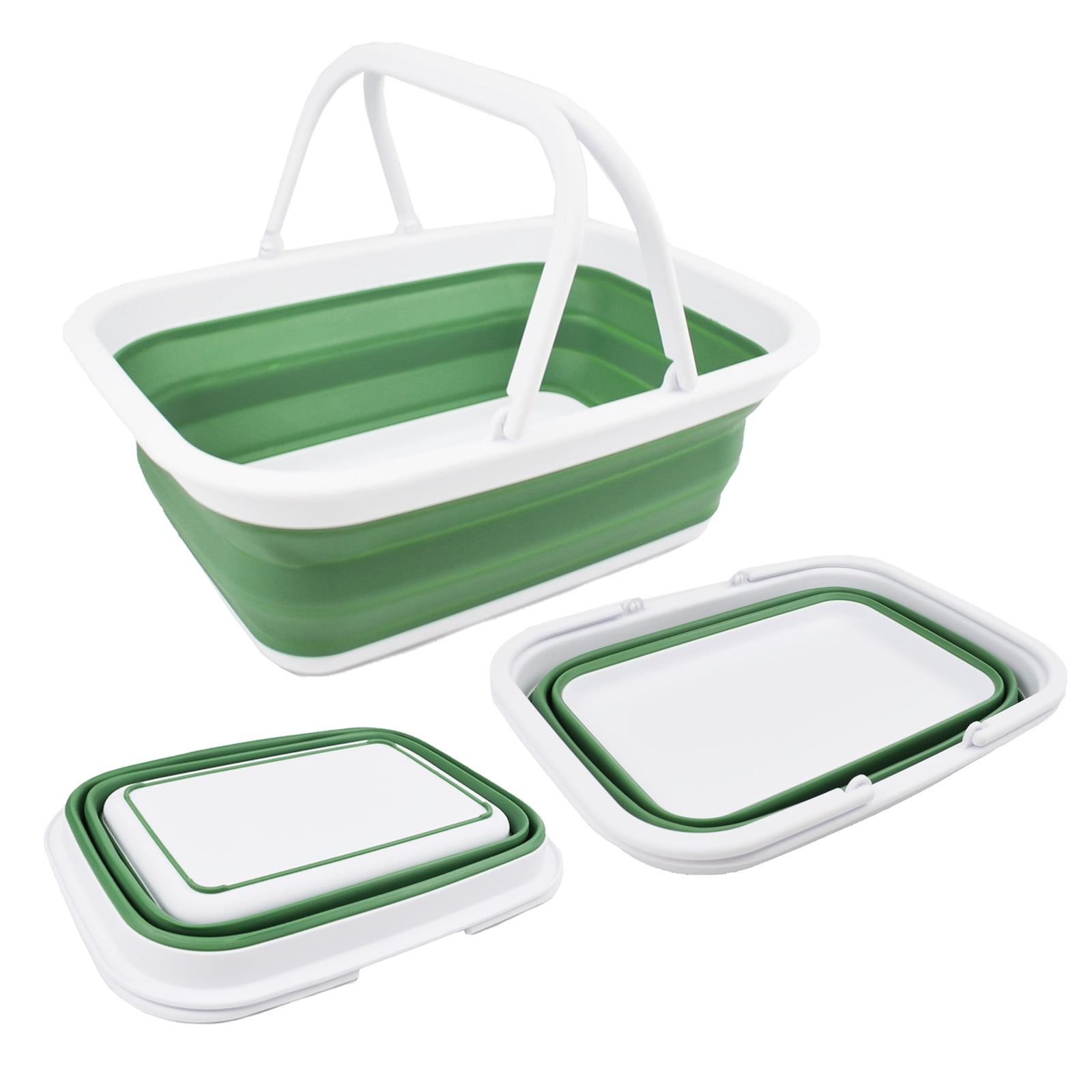 SAMMART 9.2L (2.37Gallon) Collapsible Tub with Handle - Portable ...