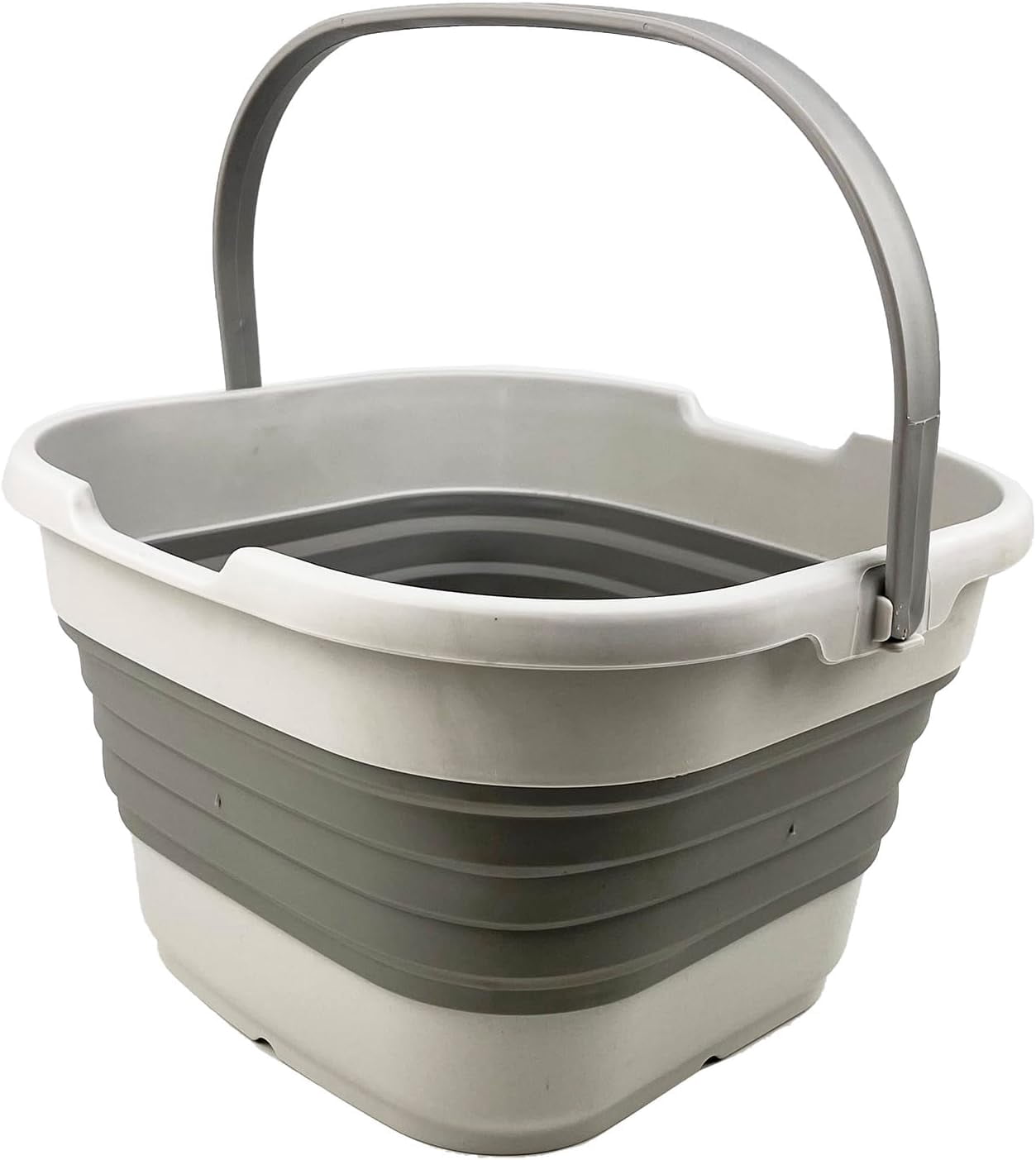 SAMMART 9.5L (2.5 Gallon) Collapsible Rectangular Handy Basket/Bucket ...