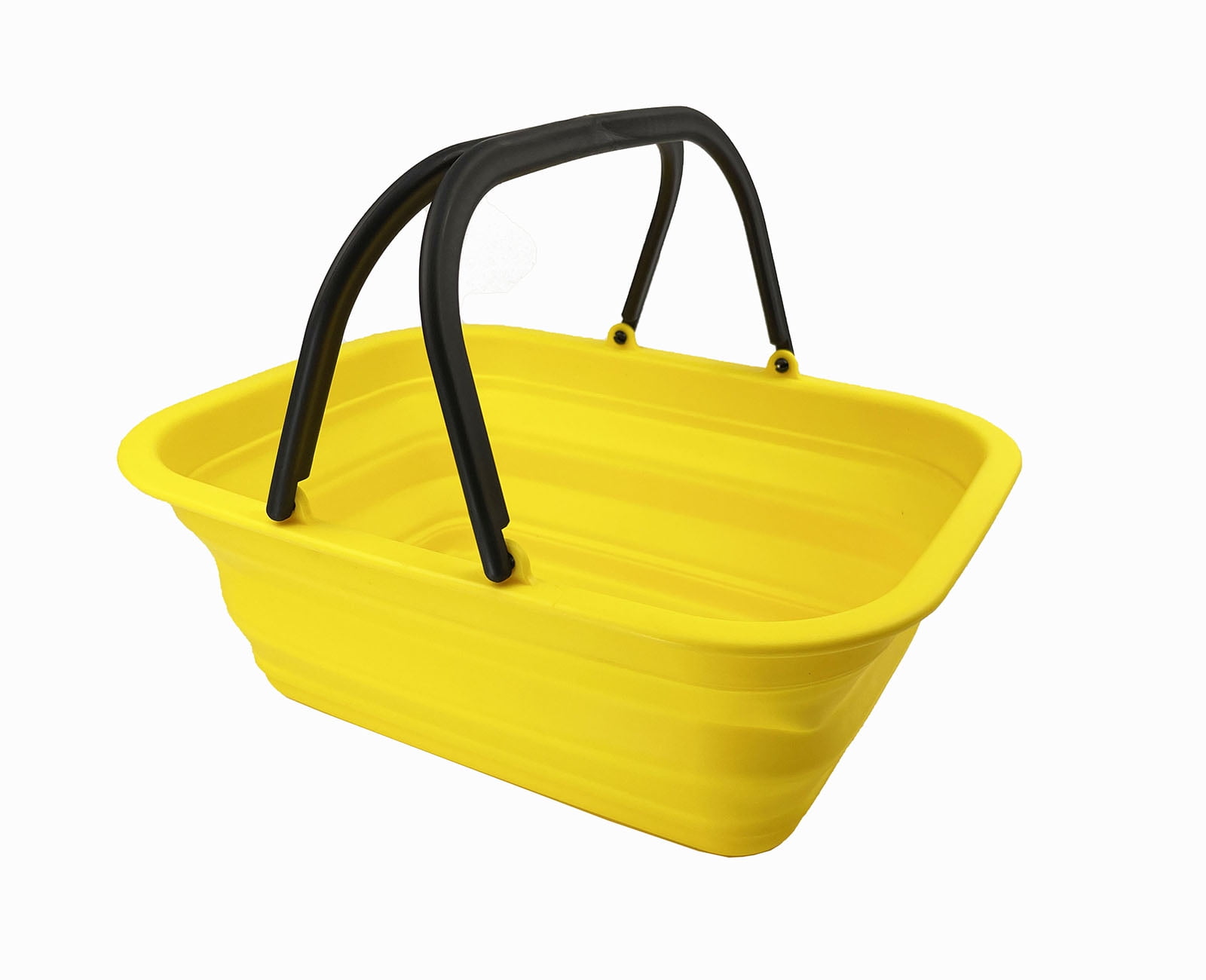 SAMMART Collapsible Plastic Tub with Handle 9.2L (2.3 gallons ...