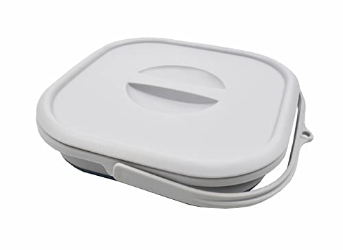 SAMMART Collapsible Square Cleaning Bucket with Handle&Lid 5.5L (1.4 ...