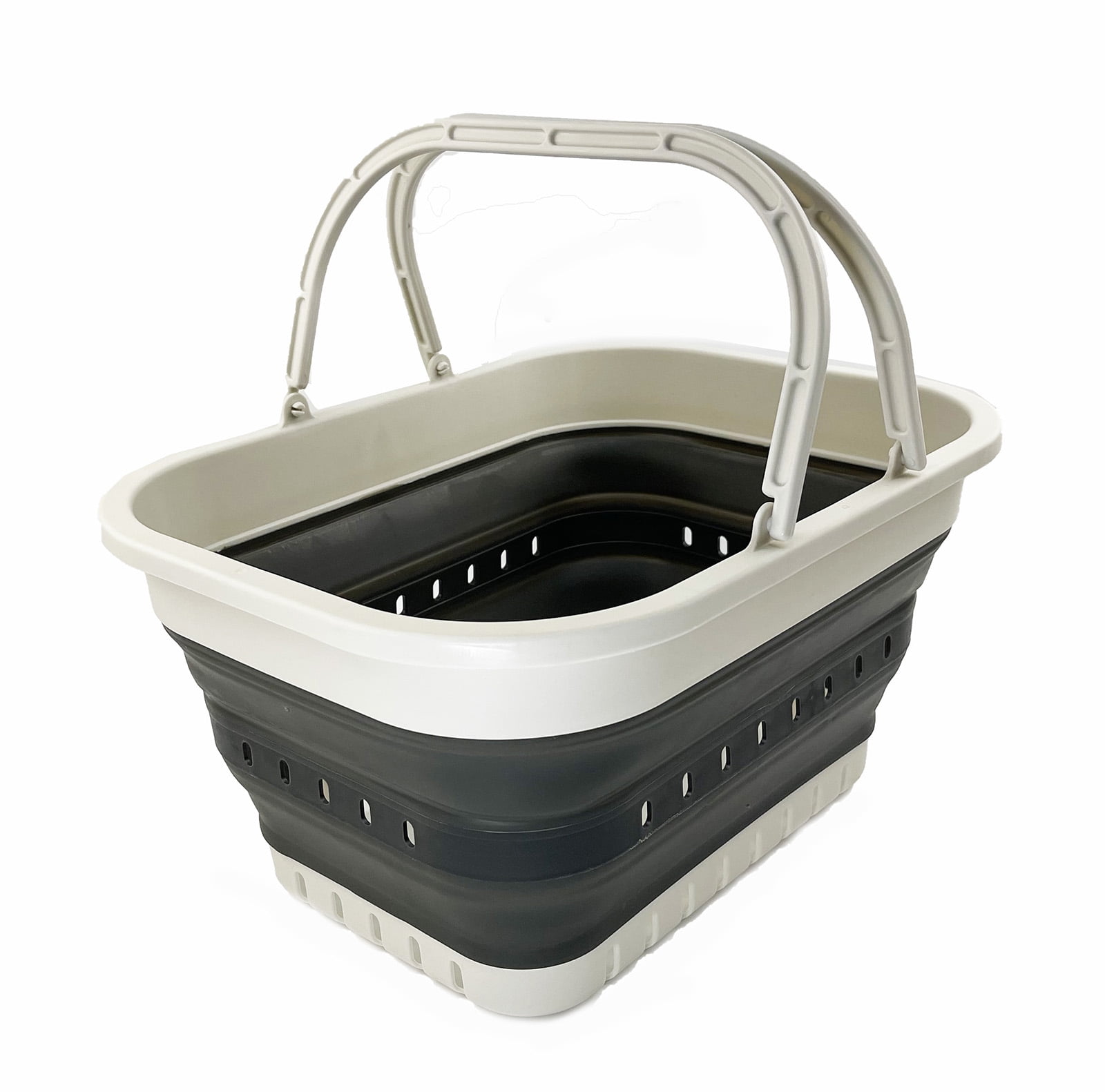 SAMMART Collapsible Tub with Handle 19L (5 Gallons) - Portable Picnic ...