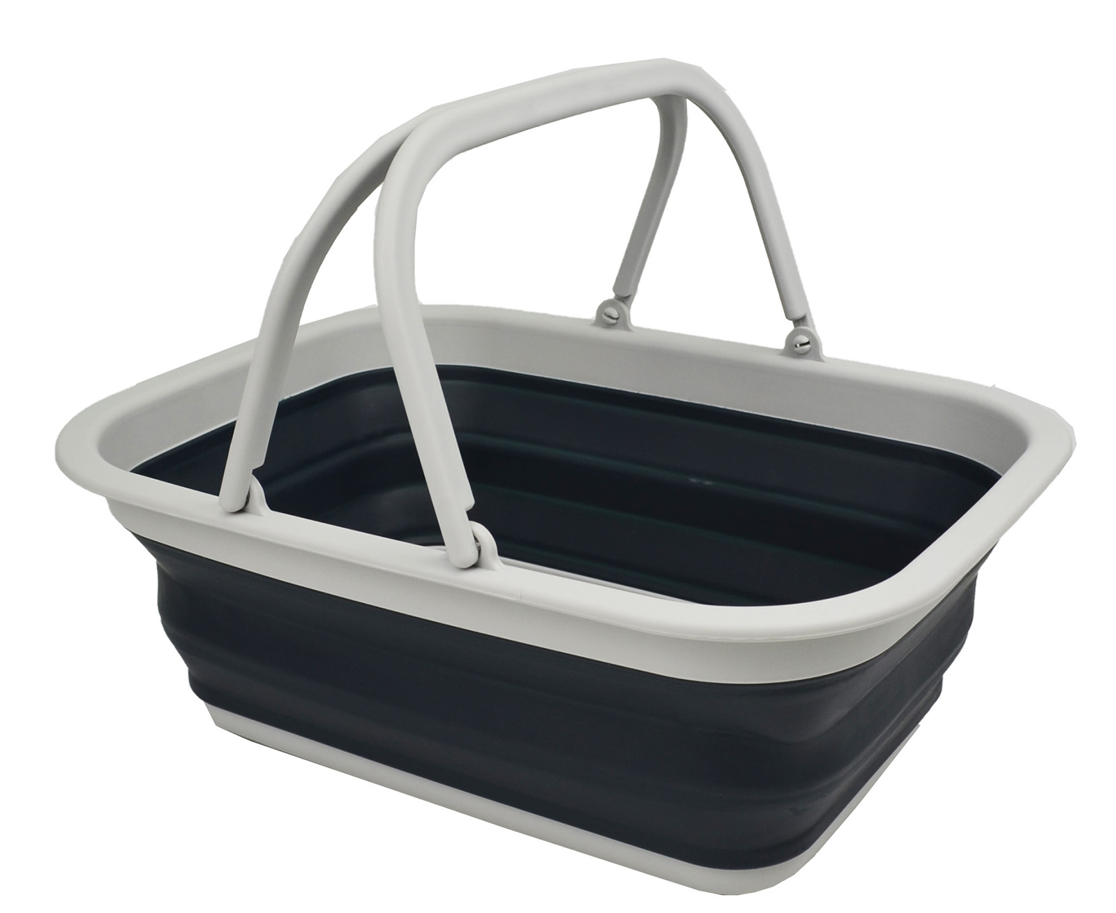 SAMMART Collapsible Tub with Handle 9.2L (2.37Gallon)- Portable Outdoor ...