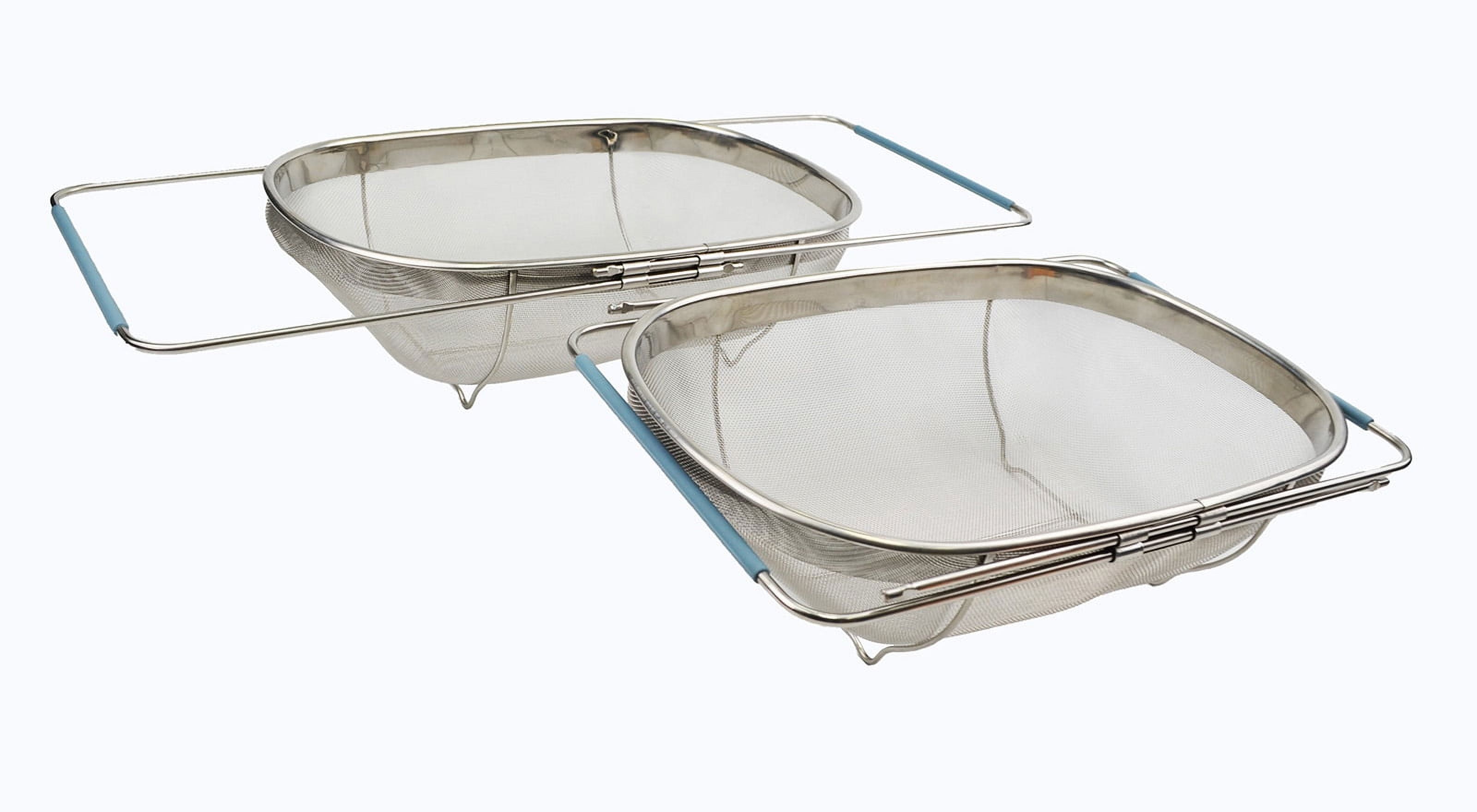 SAMMART Expandable Over The Sink Oval Colander/Mesh Strainer Basket ...