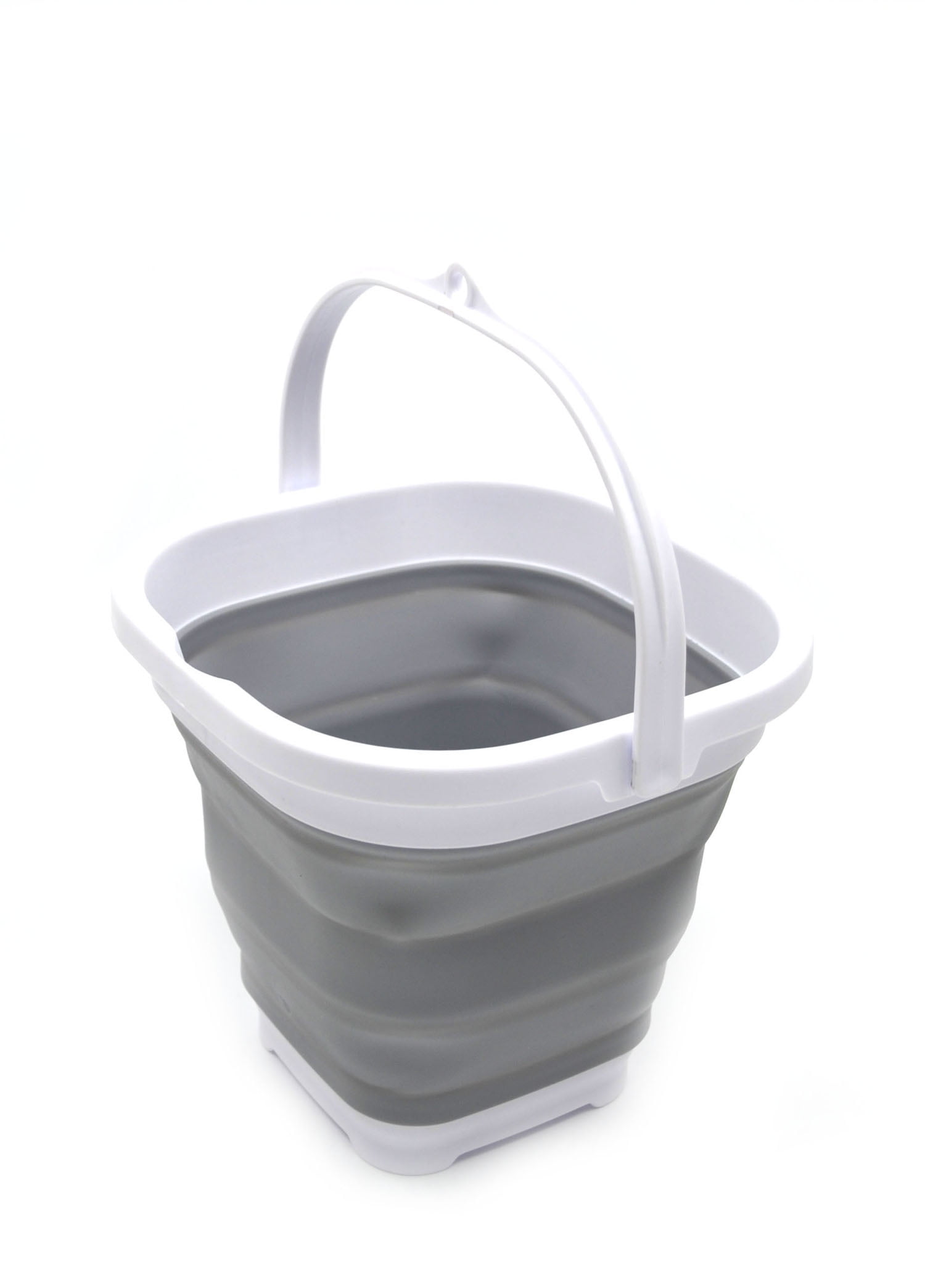 SAMMART Super Mini Sqare Collapsible Plastic Bucket - Foldable Square ...