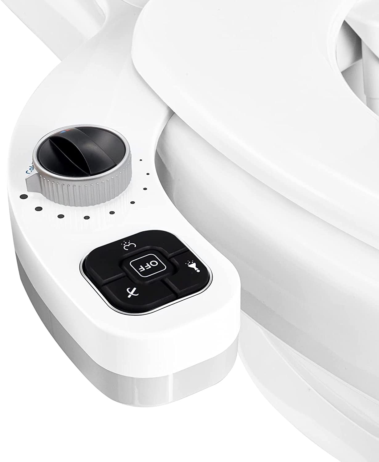 SAMODRA Non-Electric Bidet - Self-Cleaning Dual Nozzle, Adjustable ...