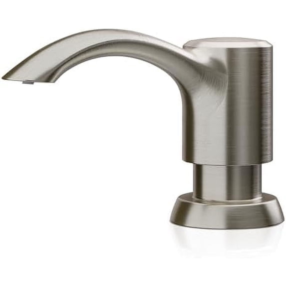 SAMODRA Soap Dispenser for Kitchen Sink, 13 oz, Brushed Nickel ...