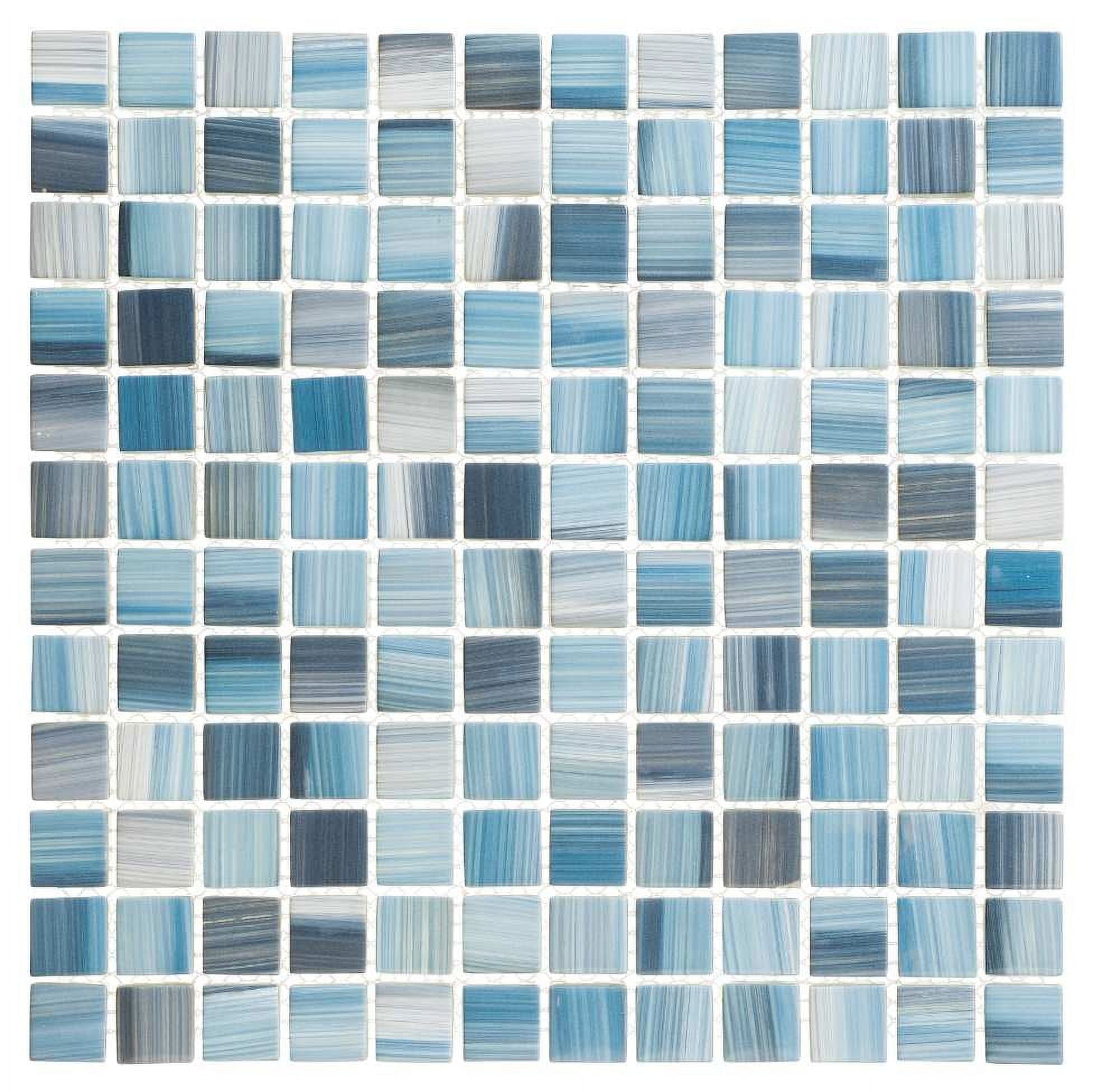 SAMPLE-Beckon 1-in. Grid Matte Glass Mosaic Wall and Floor Tile ...
